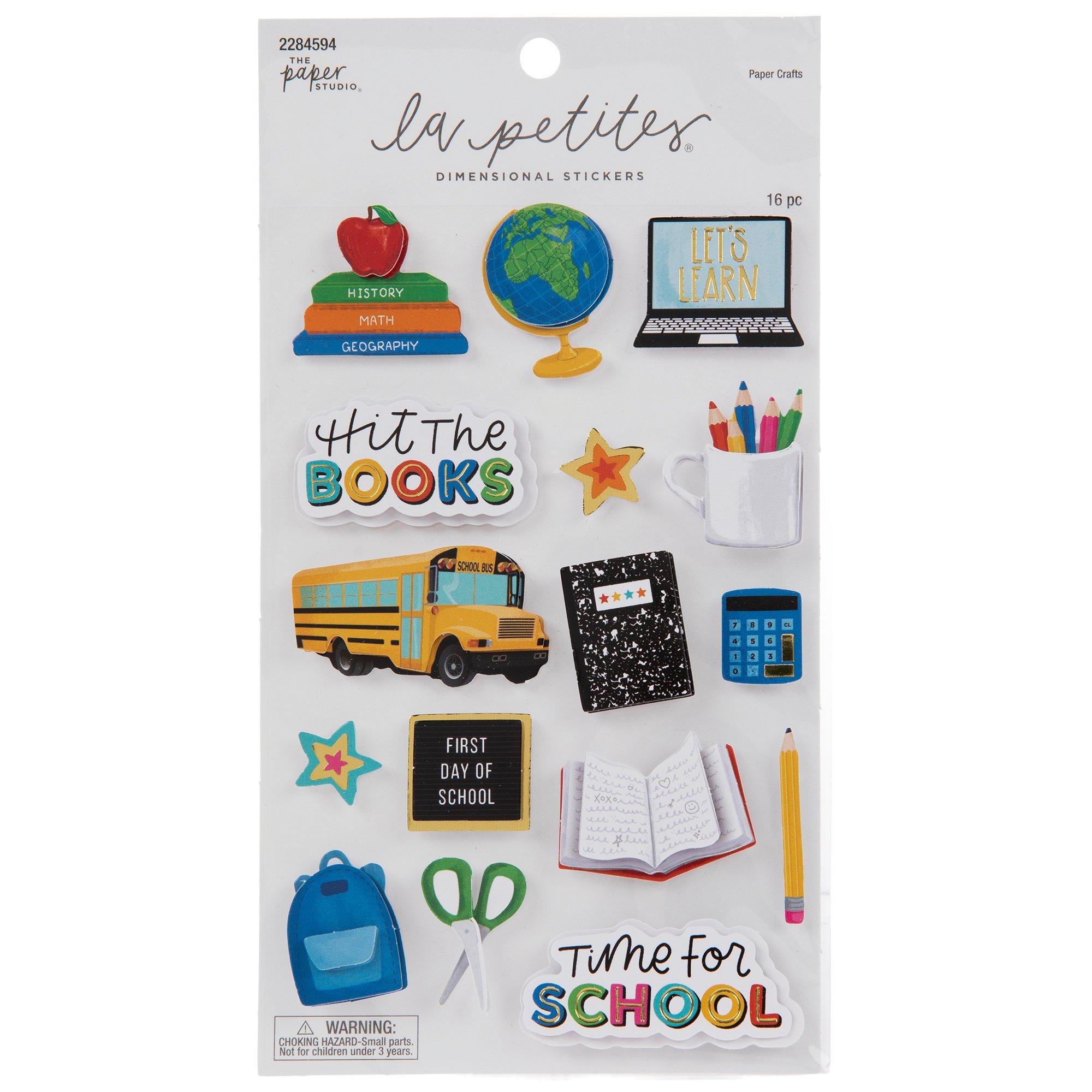 Time For School 3D Stickers | Hobby Lobby | 2284594