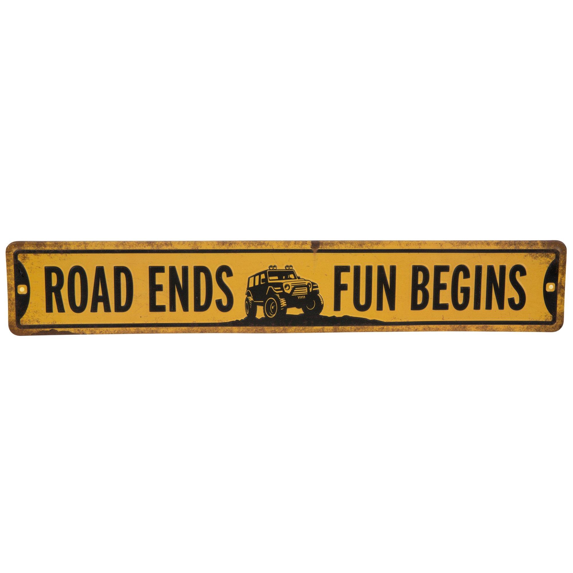 Road Ends Fun Begins Metal Sign | Hobby Lobby | 2284842