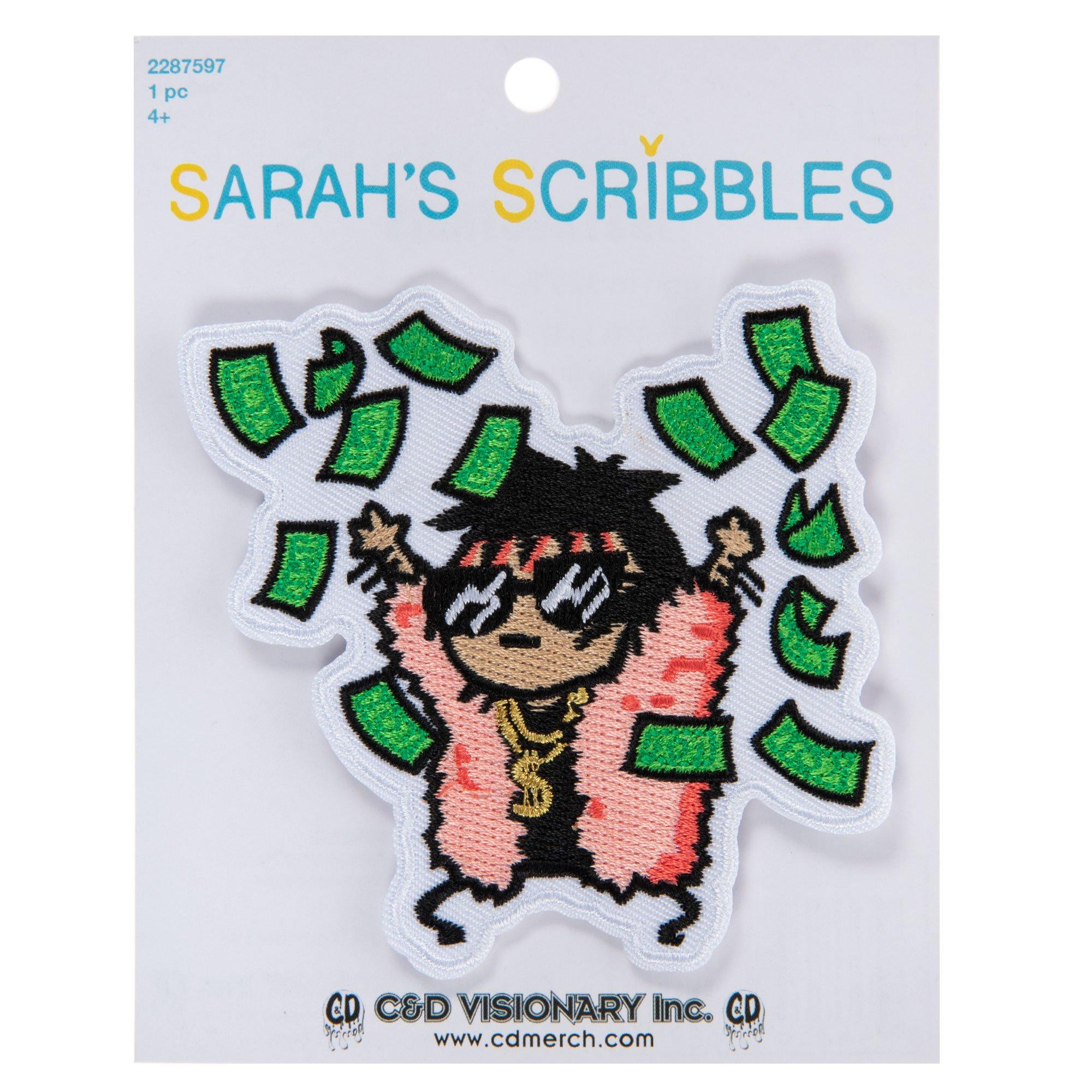 Sarah's Scribbles Ballin' Iron-On Patch | Hobby Lobby | 2287597