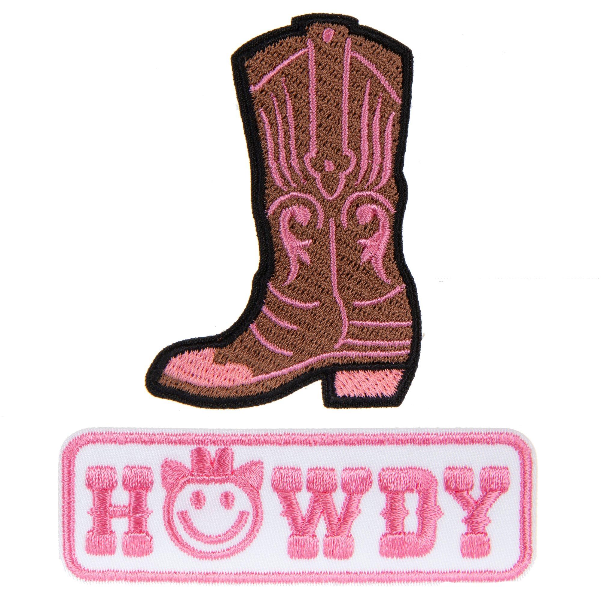 Howdy & Cowgirl Boot Iron-On Patches | Hobby Lobby | 2291474