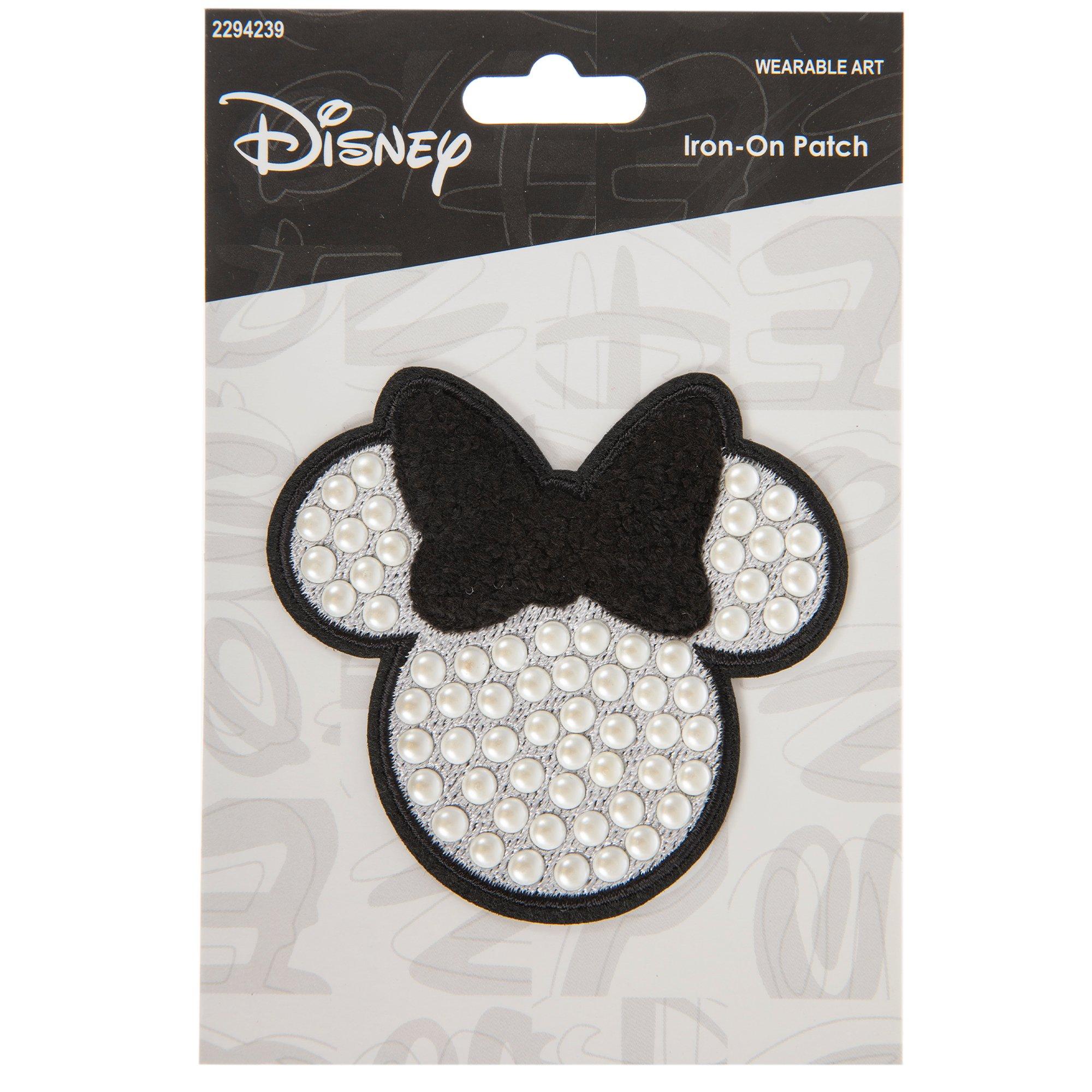 Minnie Mouse Pearl & Chenille Iron-On Patch | Hobby Lobby | 2294239