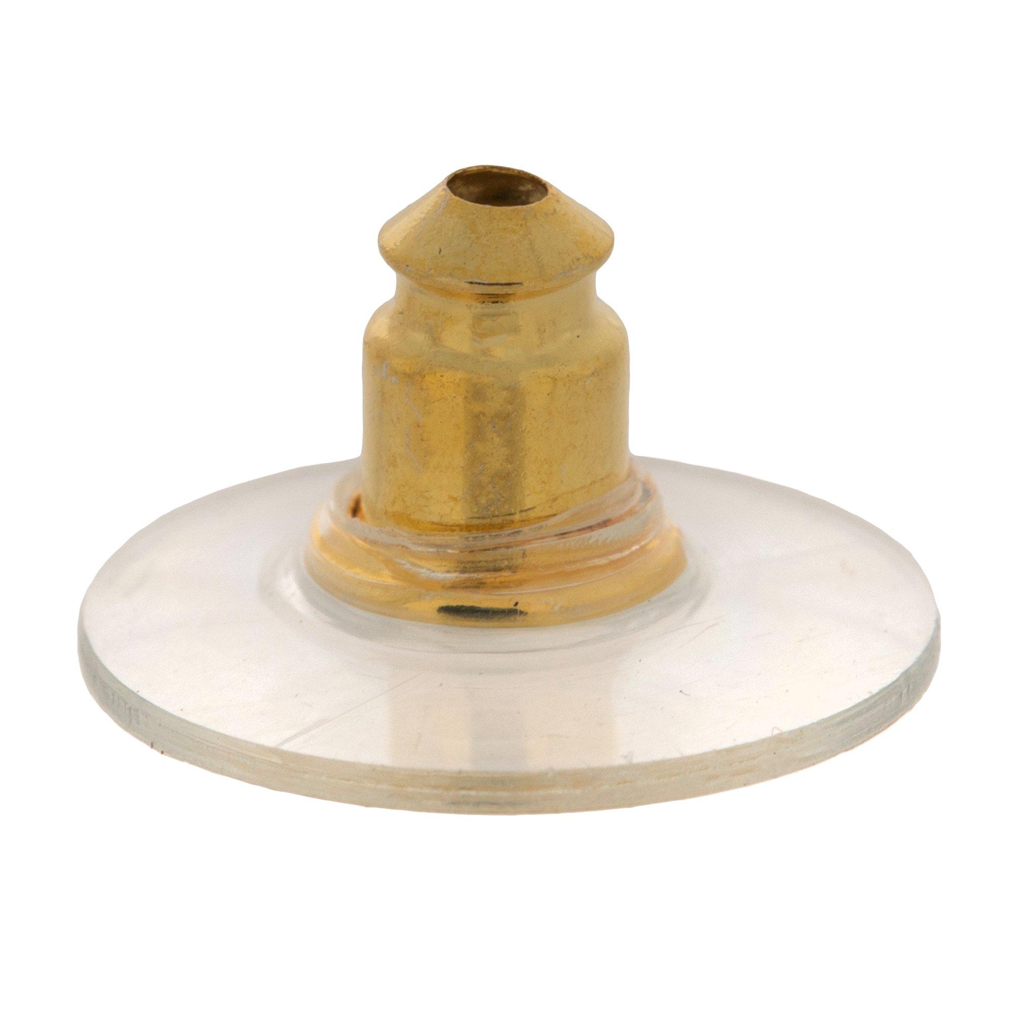 18K Gold Plated Bullet Clutches With Pads - 12mm | Hobby Lobby | 229708