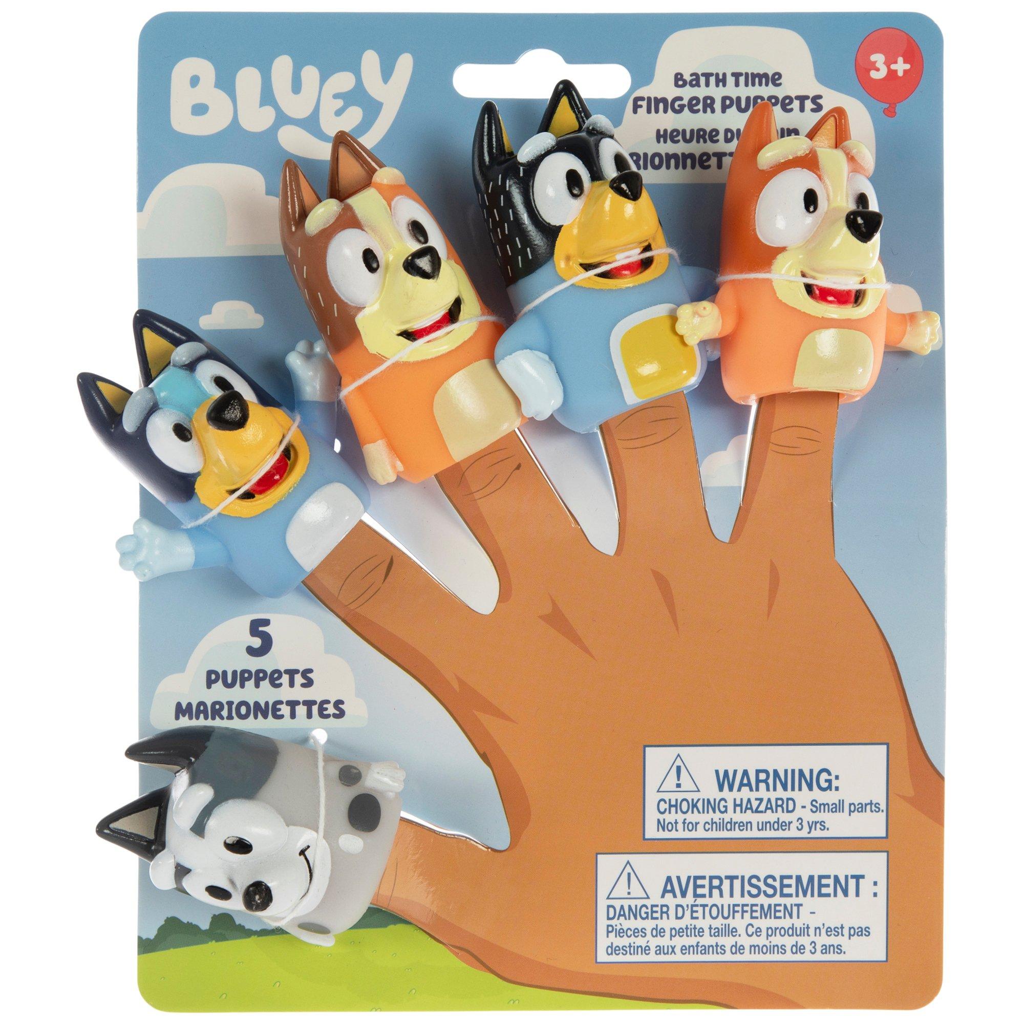 Bluey Bath Time Finger Puppets | Hobby Lobby | 2304392