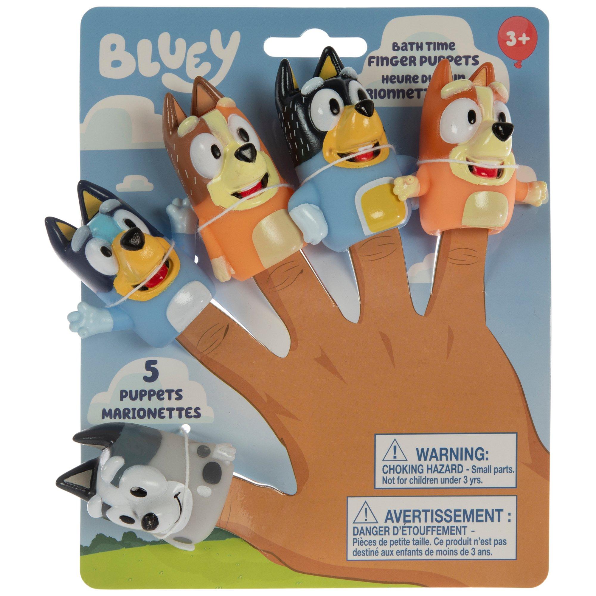 Bluey Bath Time Finger Puppets | Hobby Lobby | 2304392