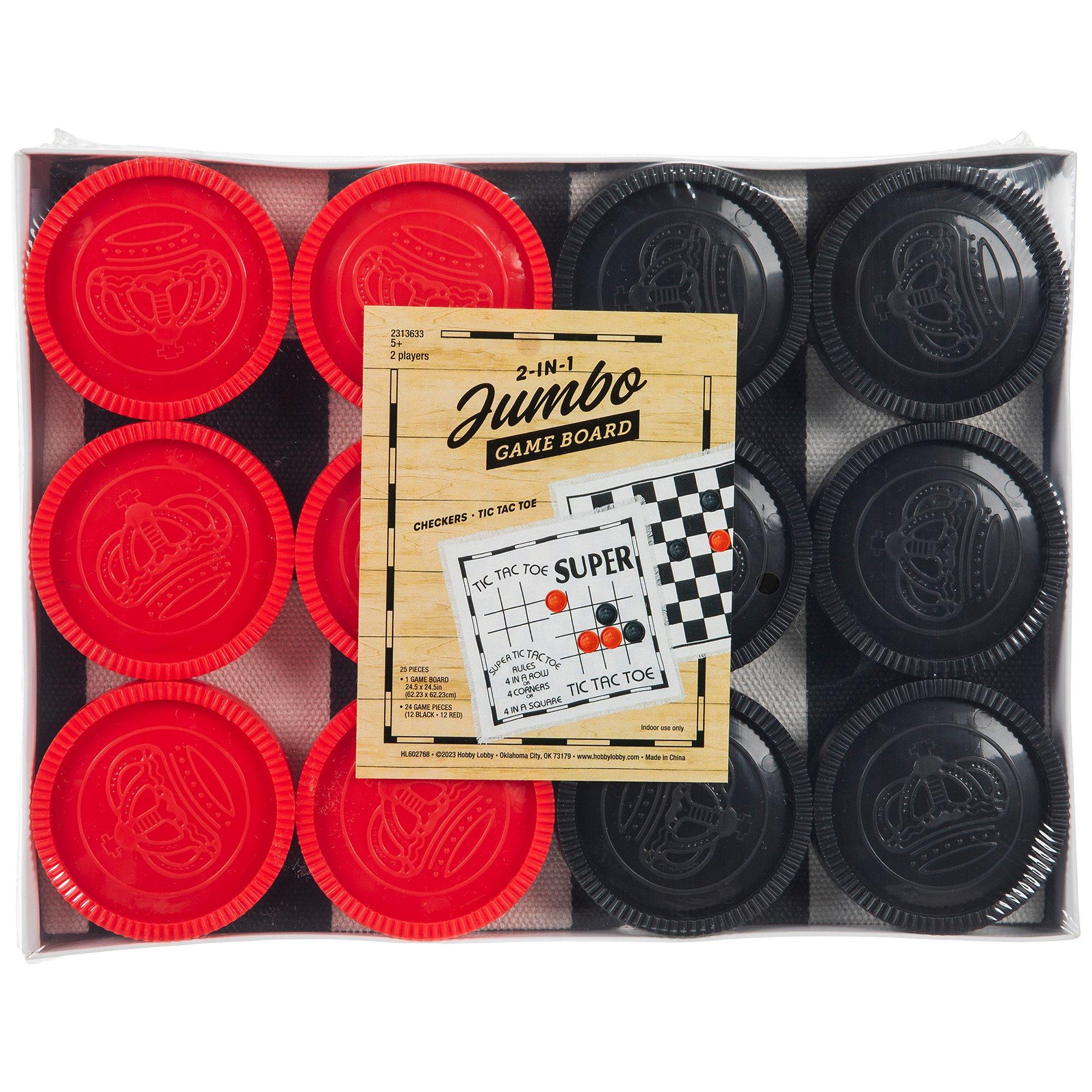 Jumbo Checkers & Tic Tac Toe | Hobby Lobby | 2313633
