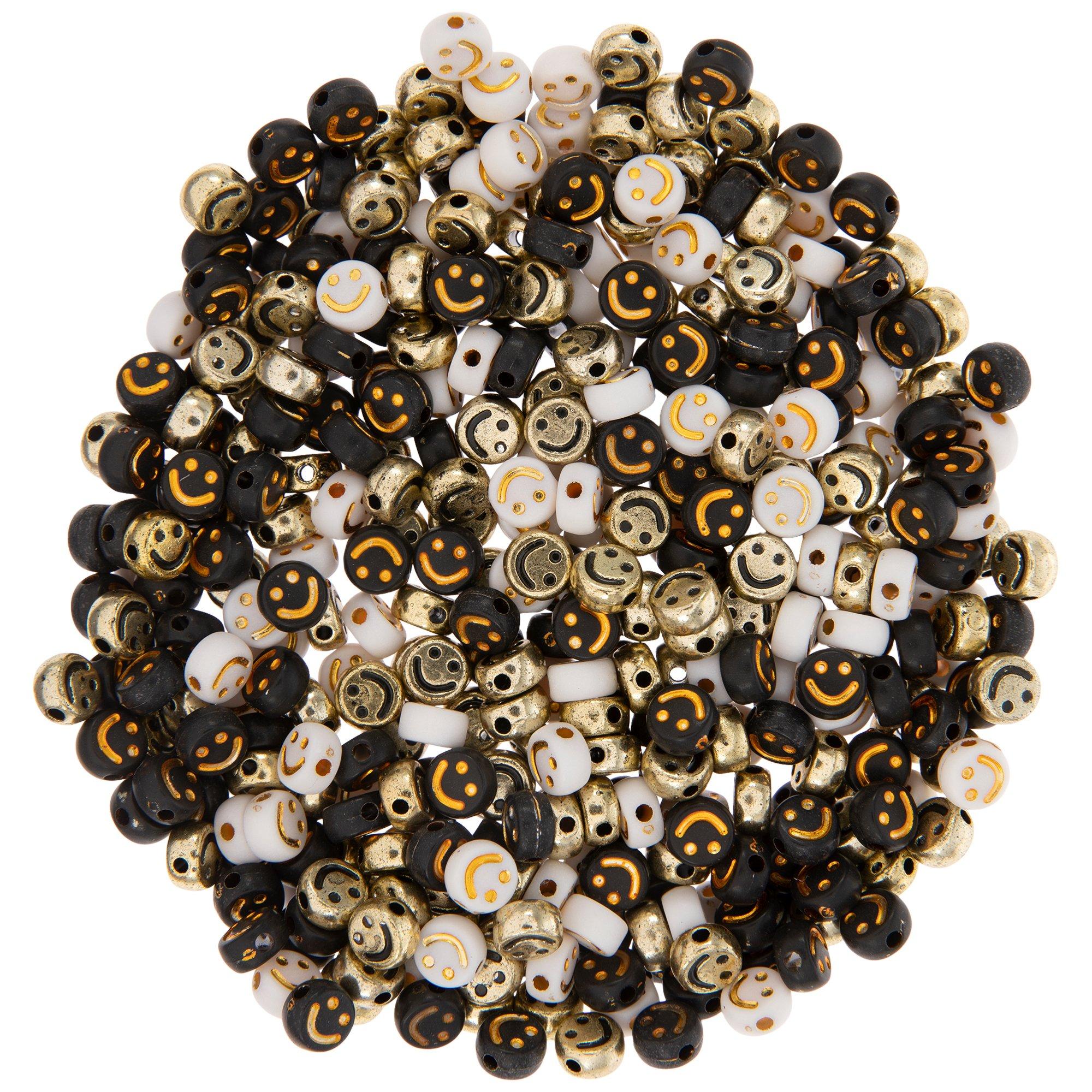 Black & White Smiley Face Bead Mix | Hobby Lobby | 2317675