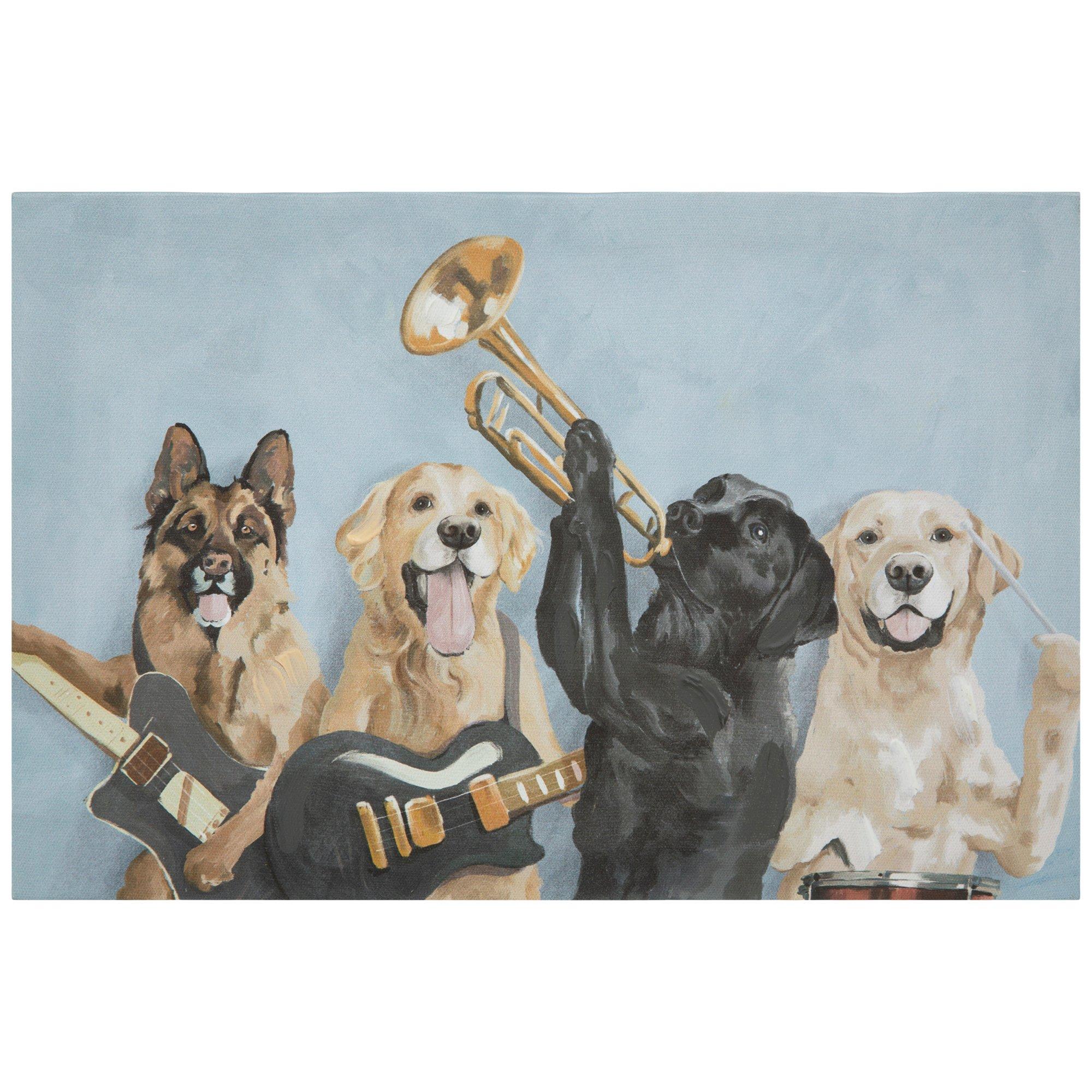 Dog Band Canvas Wall Decor | Hobby Lobby | 2321149