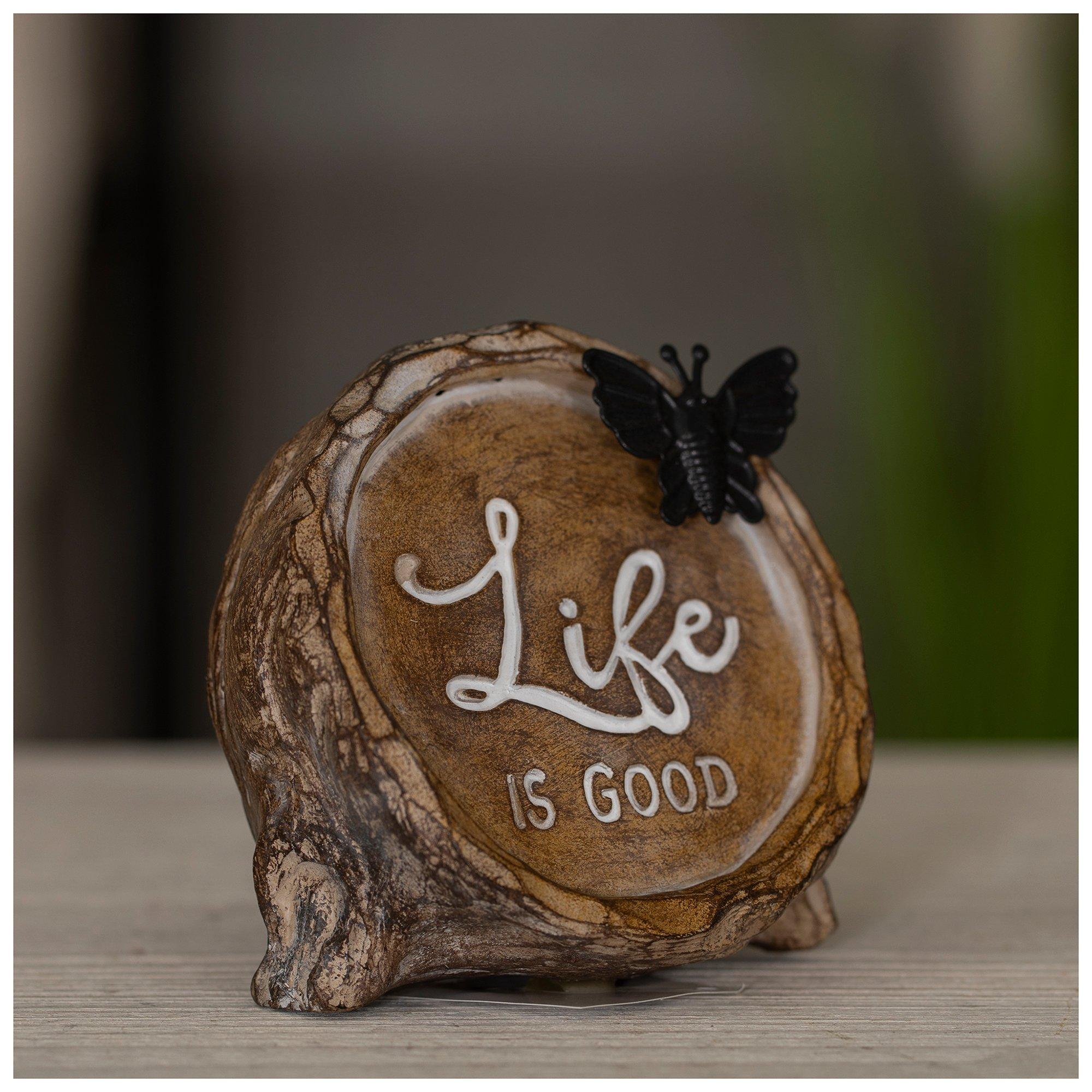 Life Is Good Log Decor | Hobby Lobby | 2328383