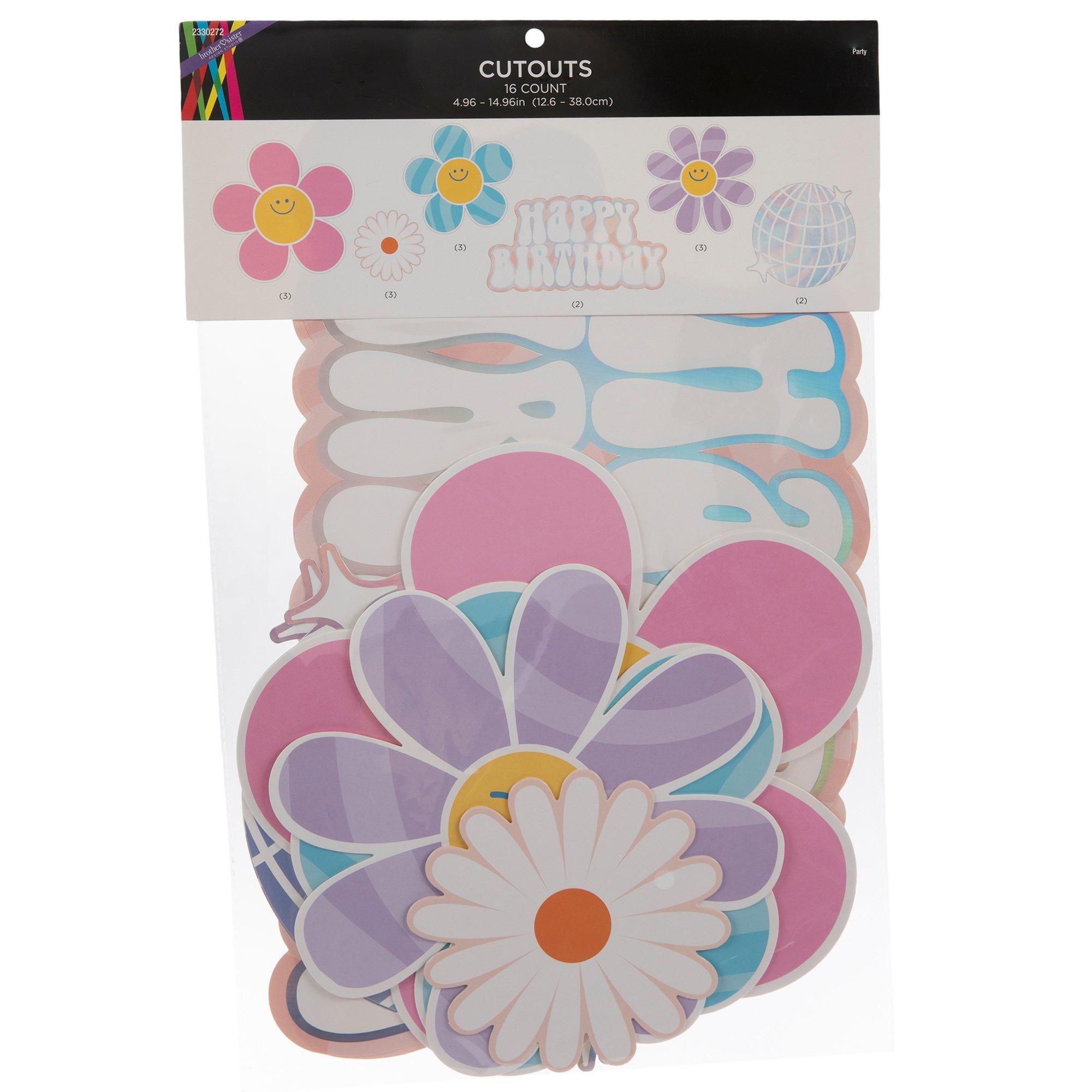 Retro Daisy Birthday Cutouts | Hobby Lobby | 2330272
