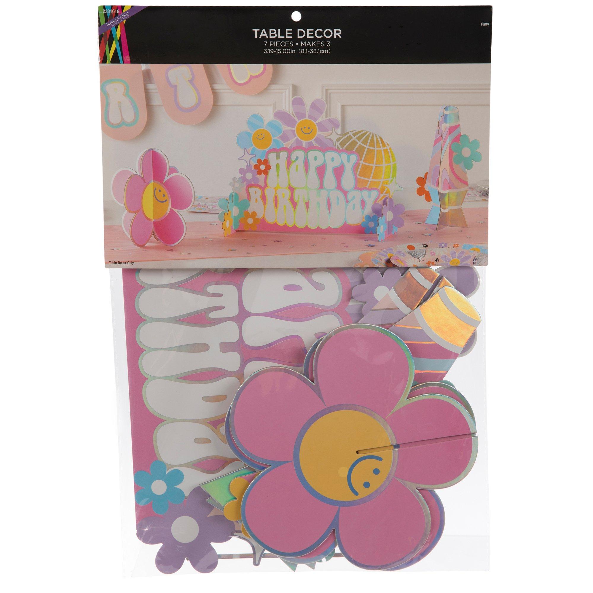 Birthday Retro Daisy Table Decor | Hobby Lobby | 2331619