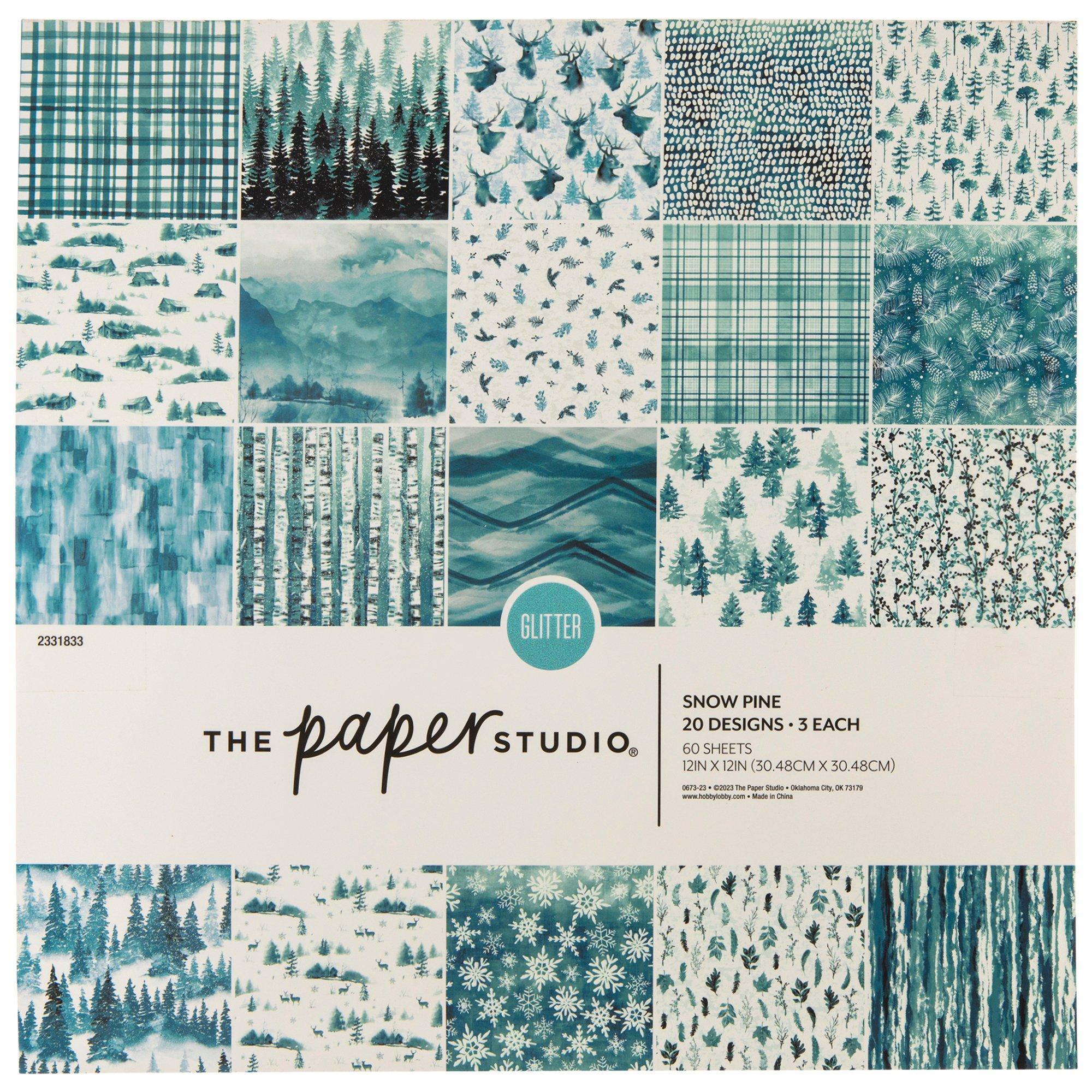 Snow Pine Glitter Paper Pack | Hobby Lobby | 2331833