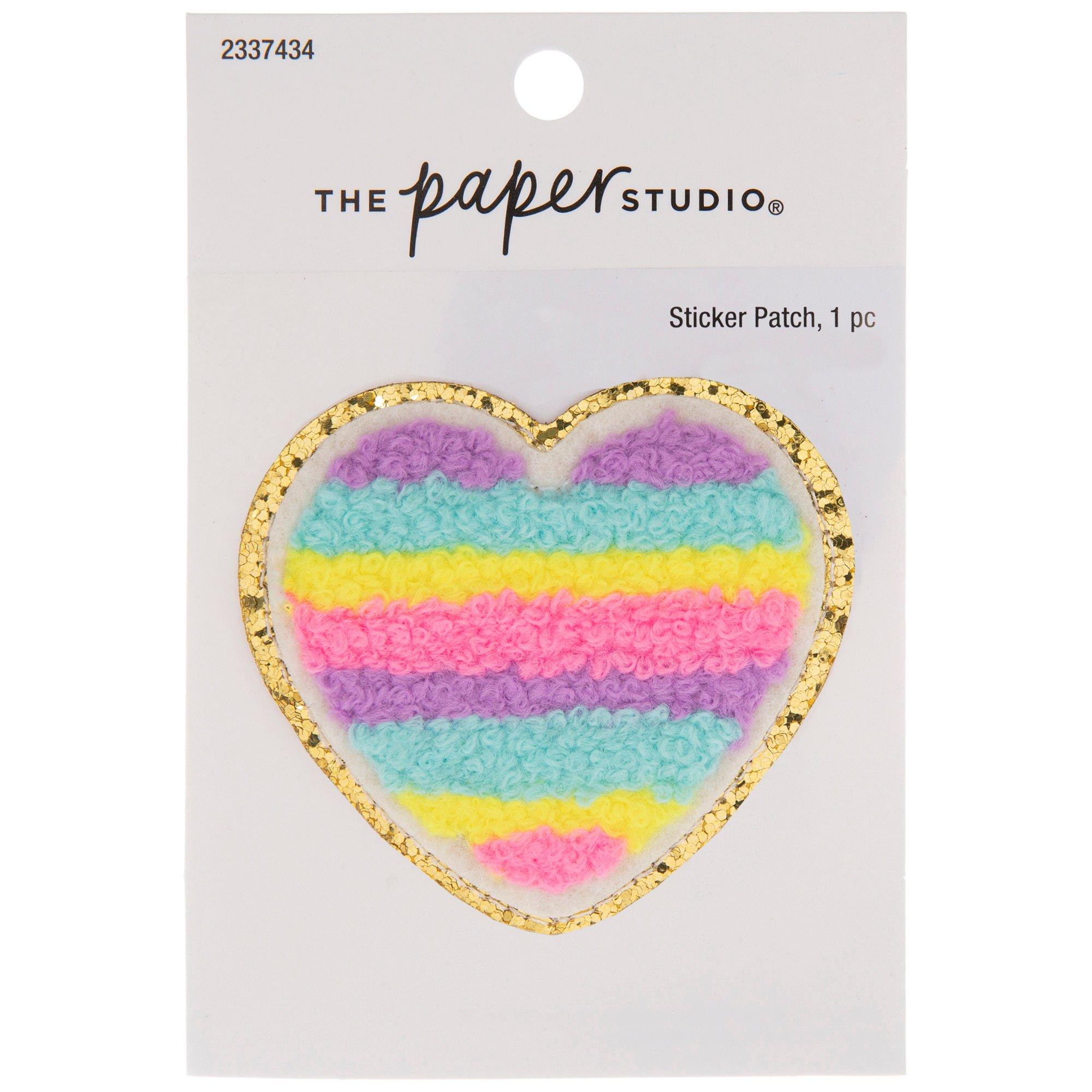 Striped Heart Patch Sticker | Hobby Lobby | 2337434