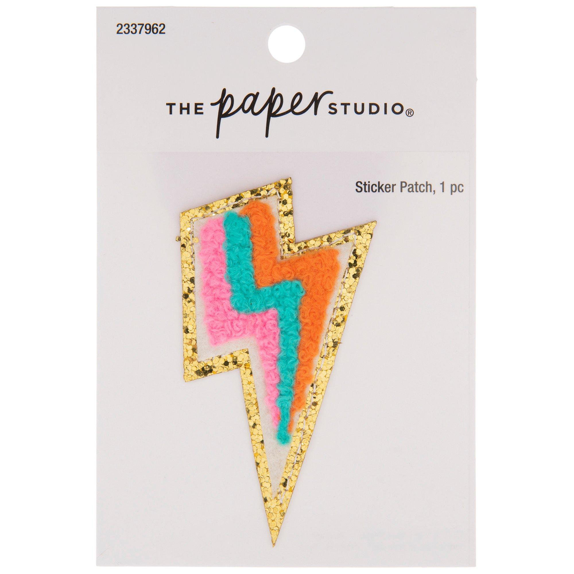 Striped Lightning Bolt Patch Sticker | Hobby Lobby | 2337962