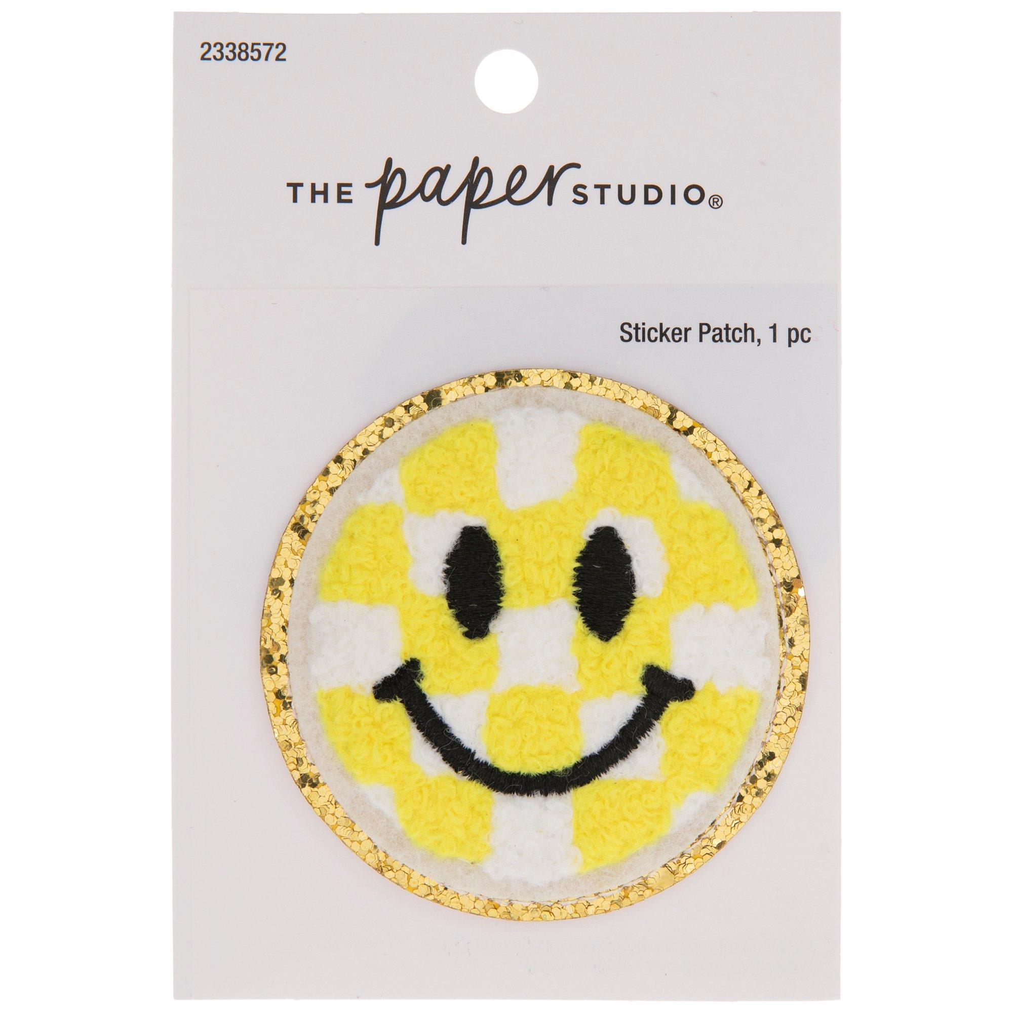 Check Smiley Face Patch Sticker | Hobby Lobby | 2338572