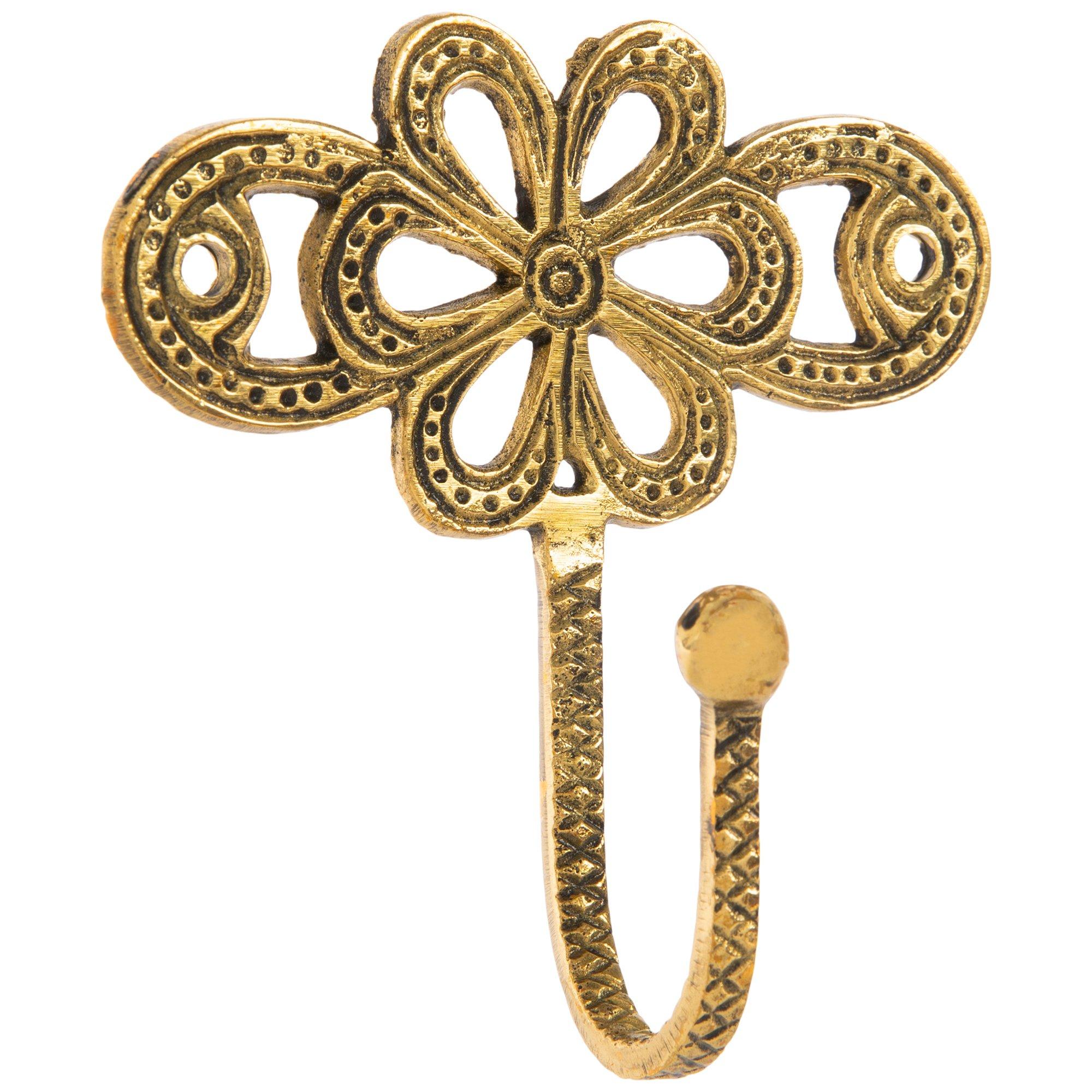 Gold Floral Metal Wall Hook | Hobby Lobby | 2340933