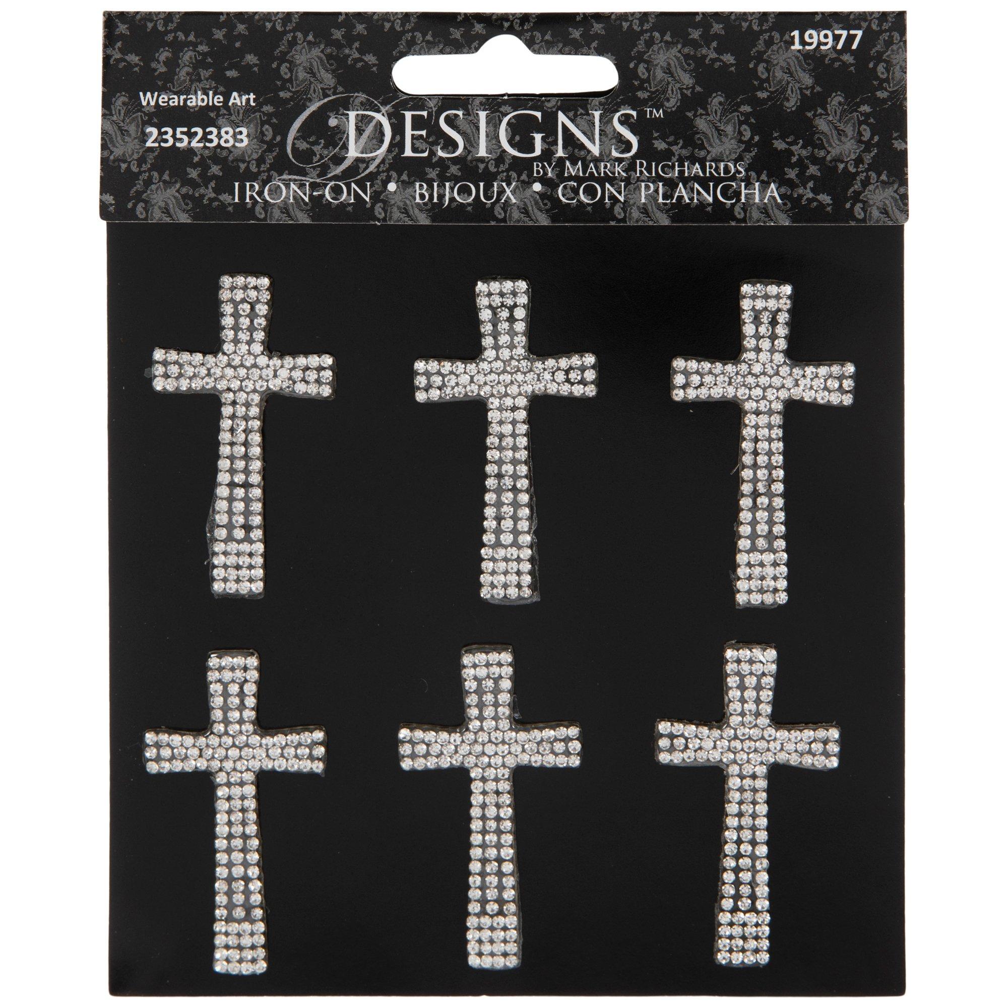 Cross Rhinestone Iron-On Appliques | Hobby Lobby | 2352383