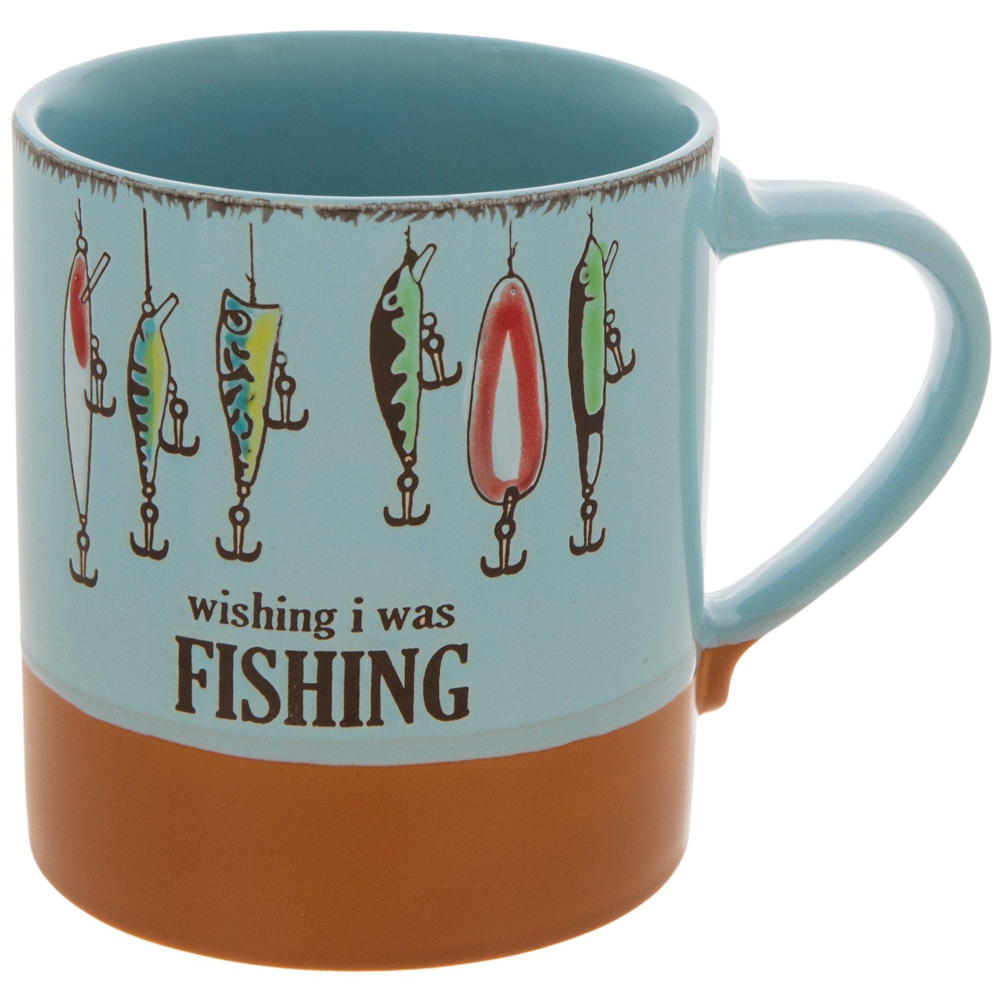 Wishing I Was Fishing Mug | Hobby Lobby | 2352888