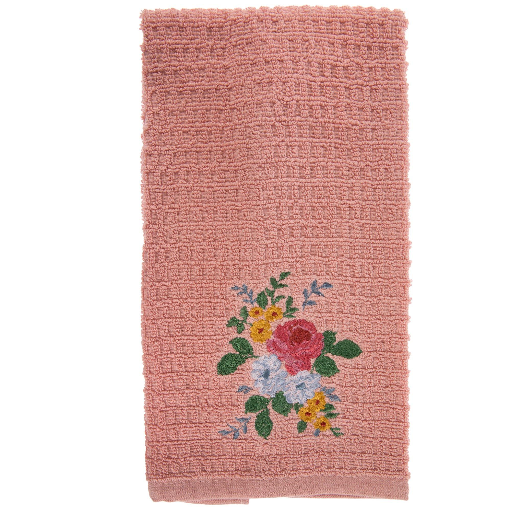Embroidered Floral Bundle Kitchen Towel | Hobby Lobby | 2357150