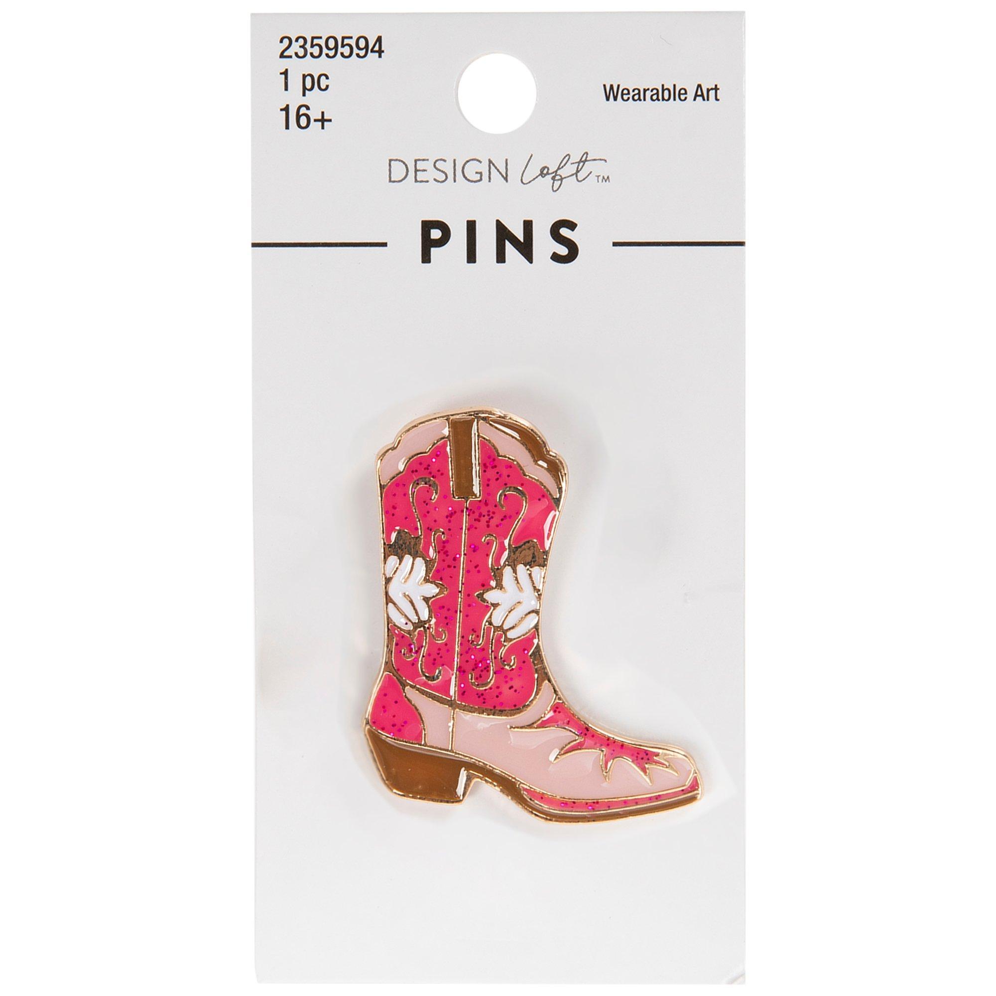 Pink Cowboy Boot Pin | Hobby Lobby | 2359594