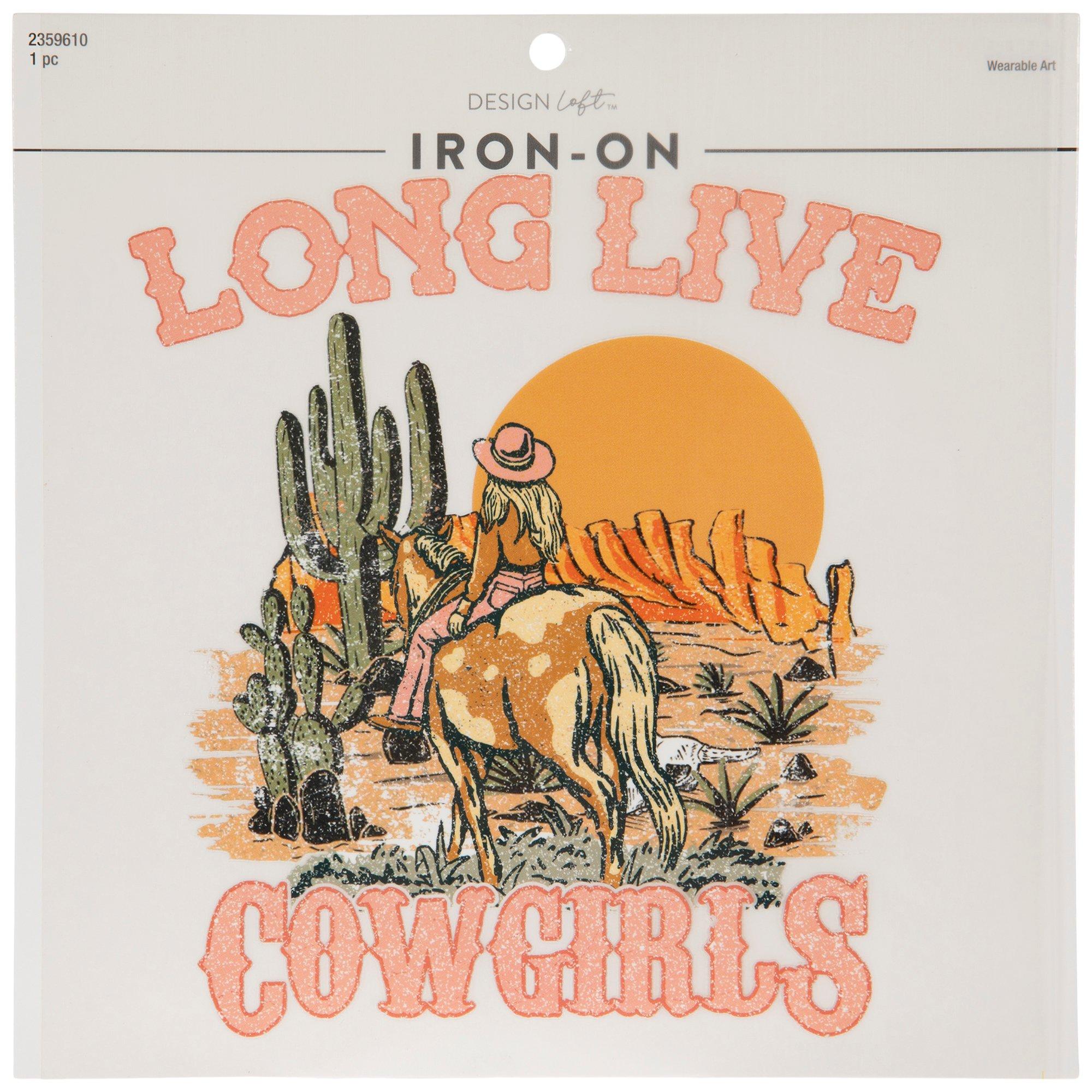 Long Live Cowgirls Iron-On Transfer | Hobby Lobby | 2359610