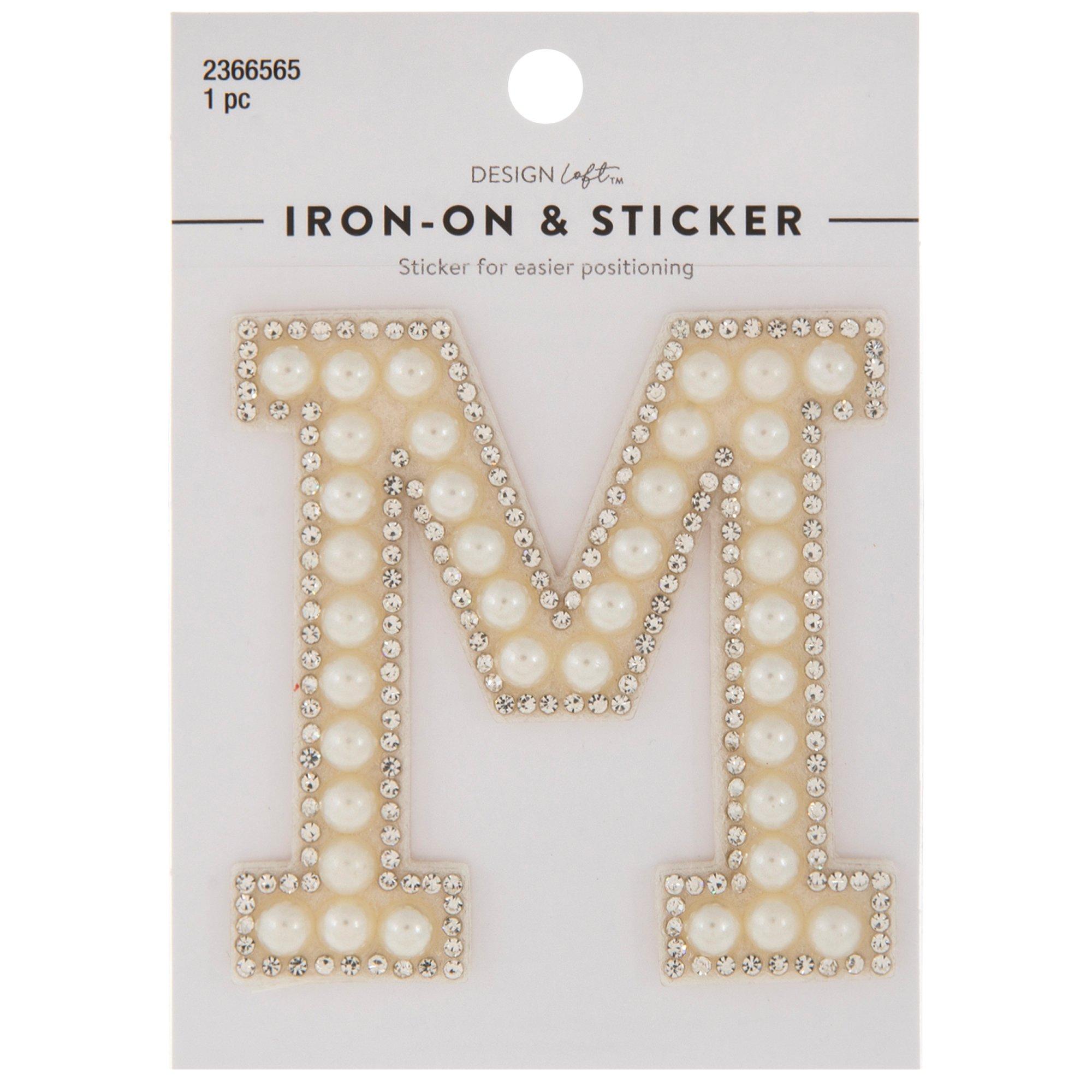 Pearl Letter Iron-On & Sticker Patch | Hobby Lobby | 2366565