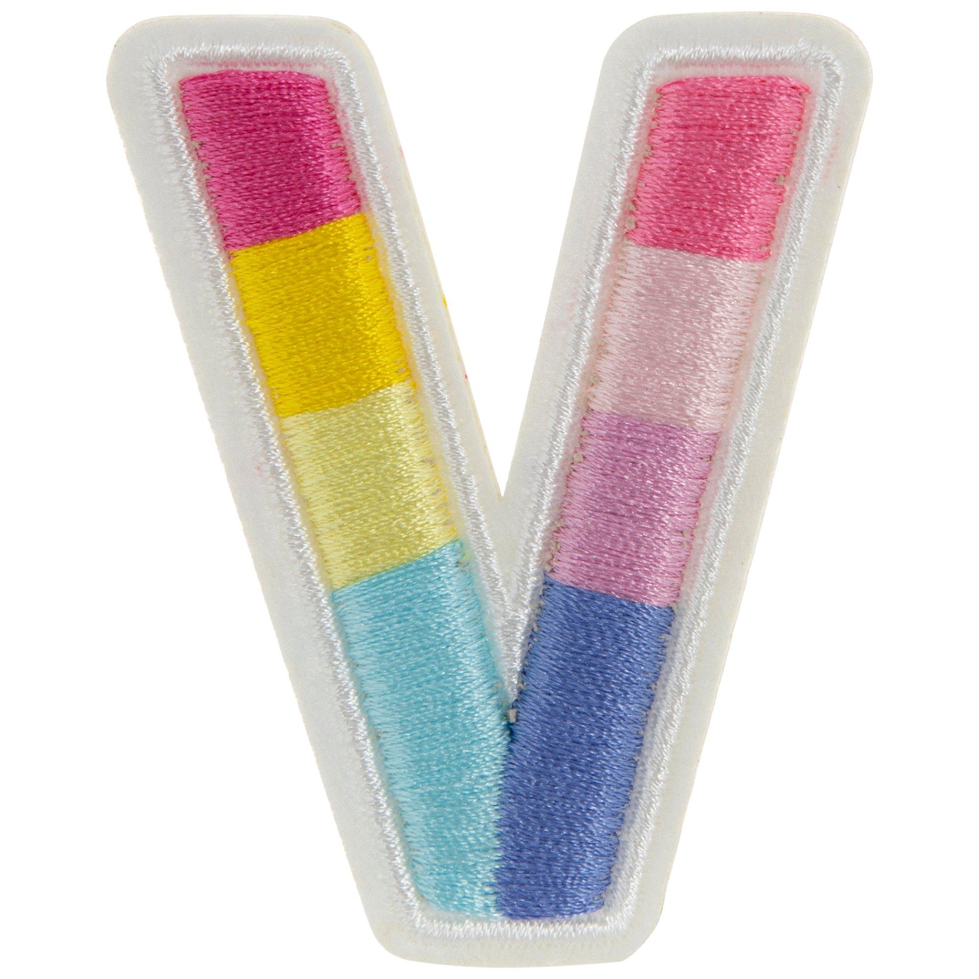 Pastel Rainbow Letter Iron-On & Sticker Patch | Hobby Lobby | 2367233