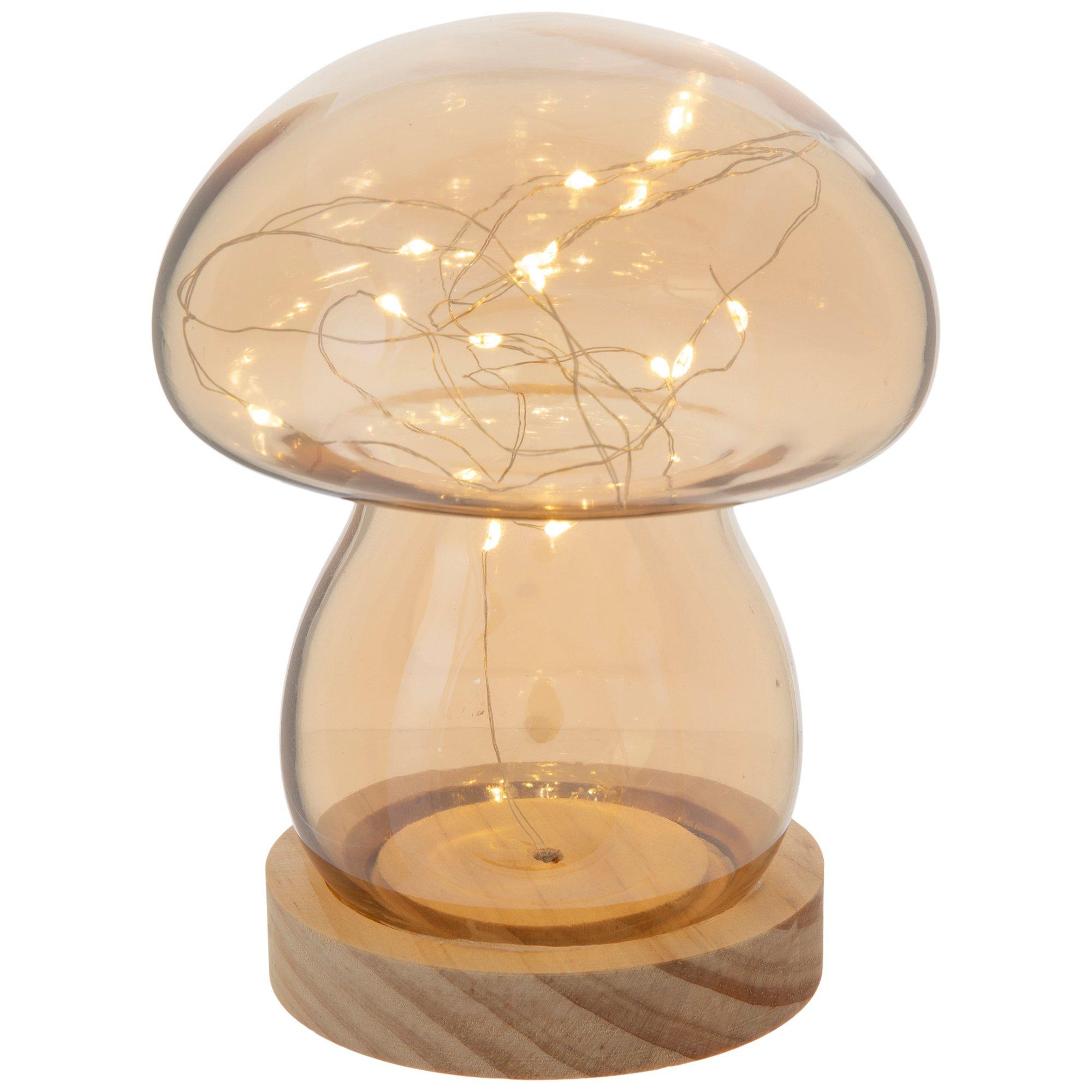 Amber Light Up Mushroom | Hobby Lobby | 2369411