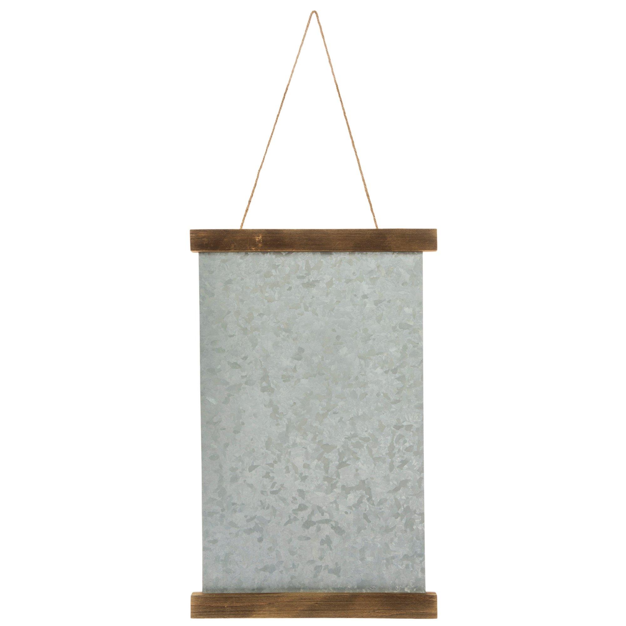 Wood Rim Galvanized Metal Wall Decor | Hobby Lobby | 2369684