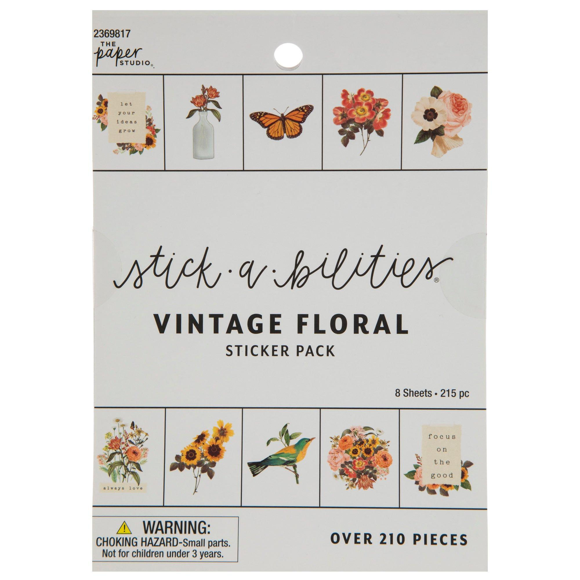 Vintage Floral Stickers | Hobby Lobby | 2369817