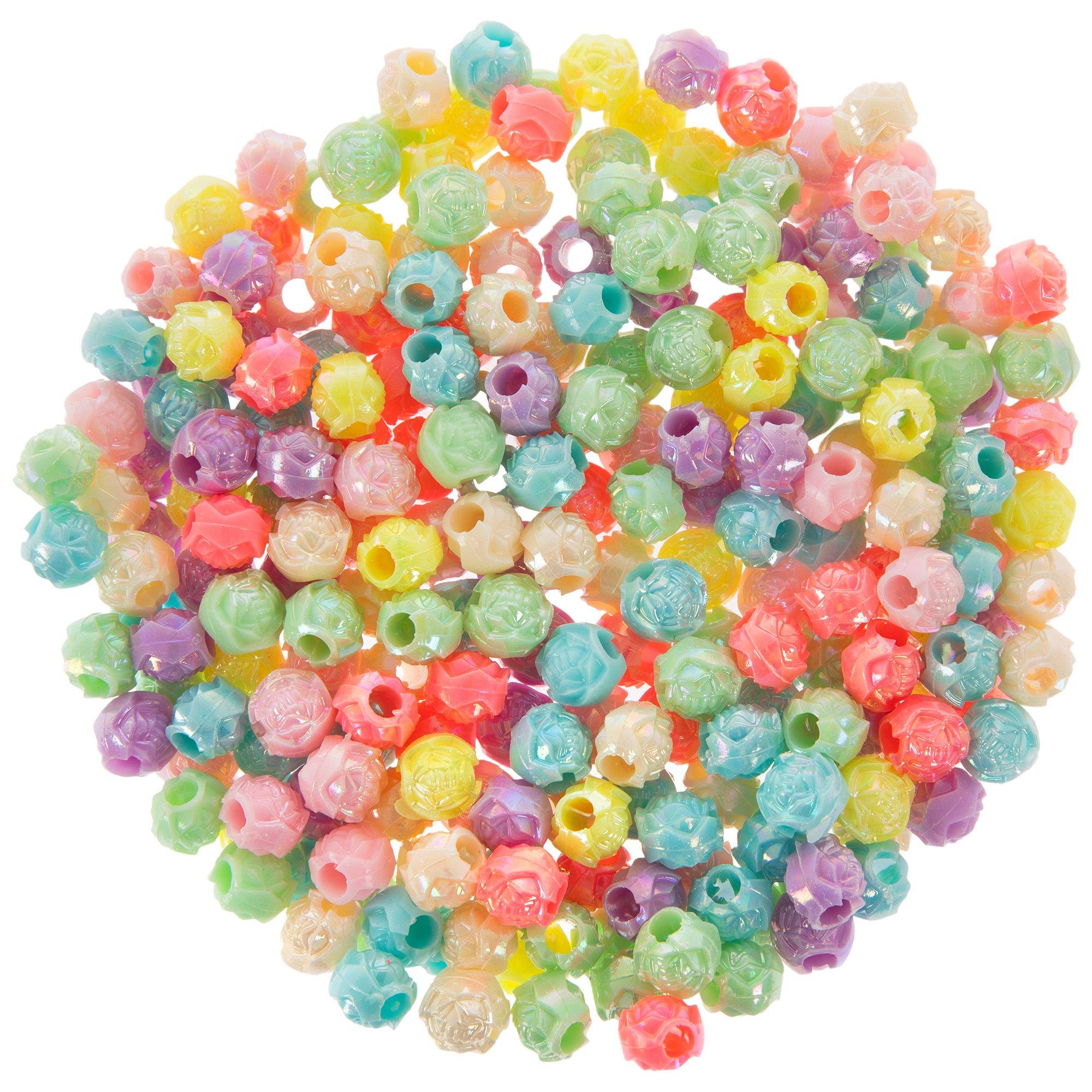 Round Plastic AB Rose Beads | Hobby Lobby | 2370302