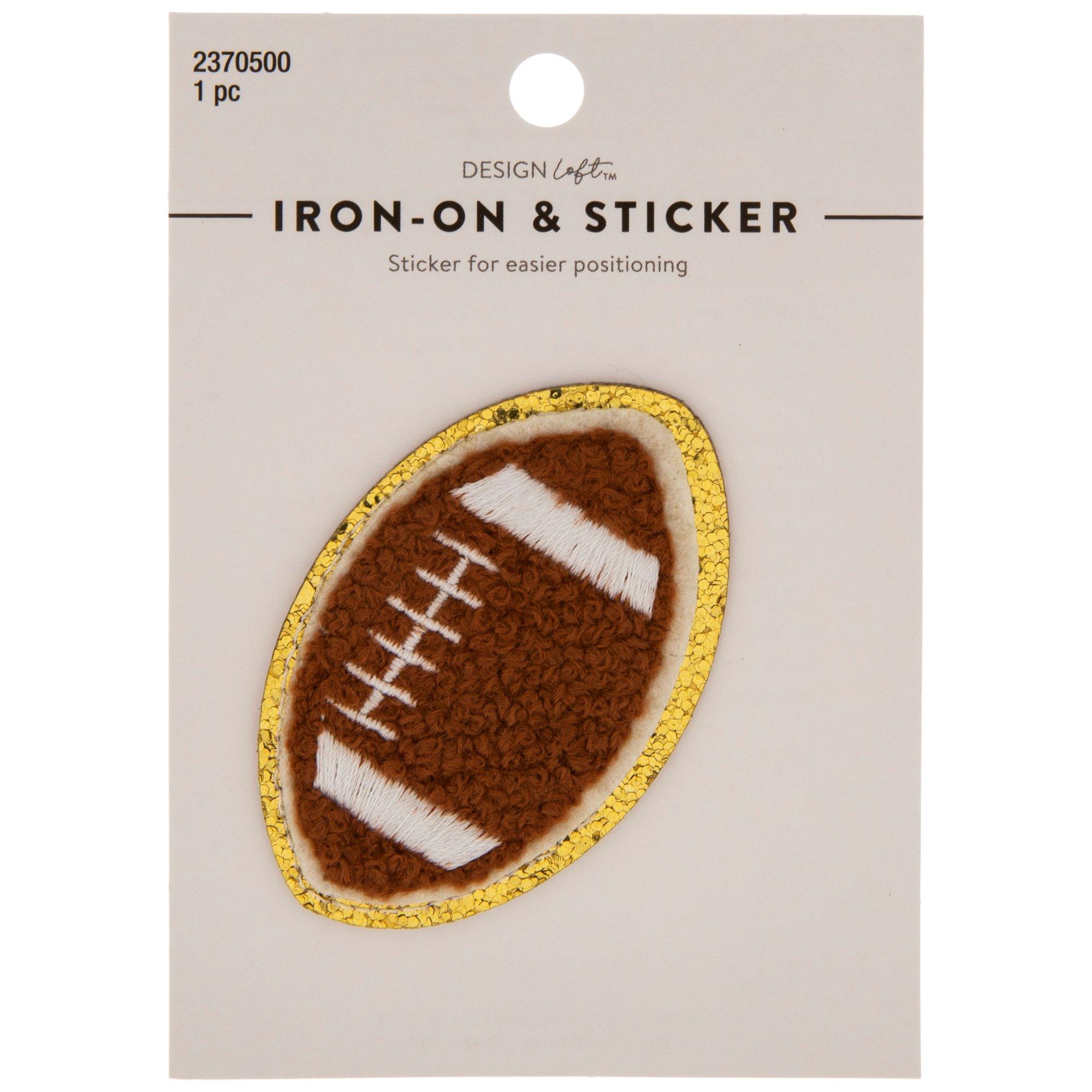 Football Iron-On & Sticker Patch | Hobby Lobby | 2370500
