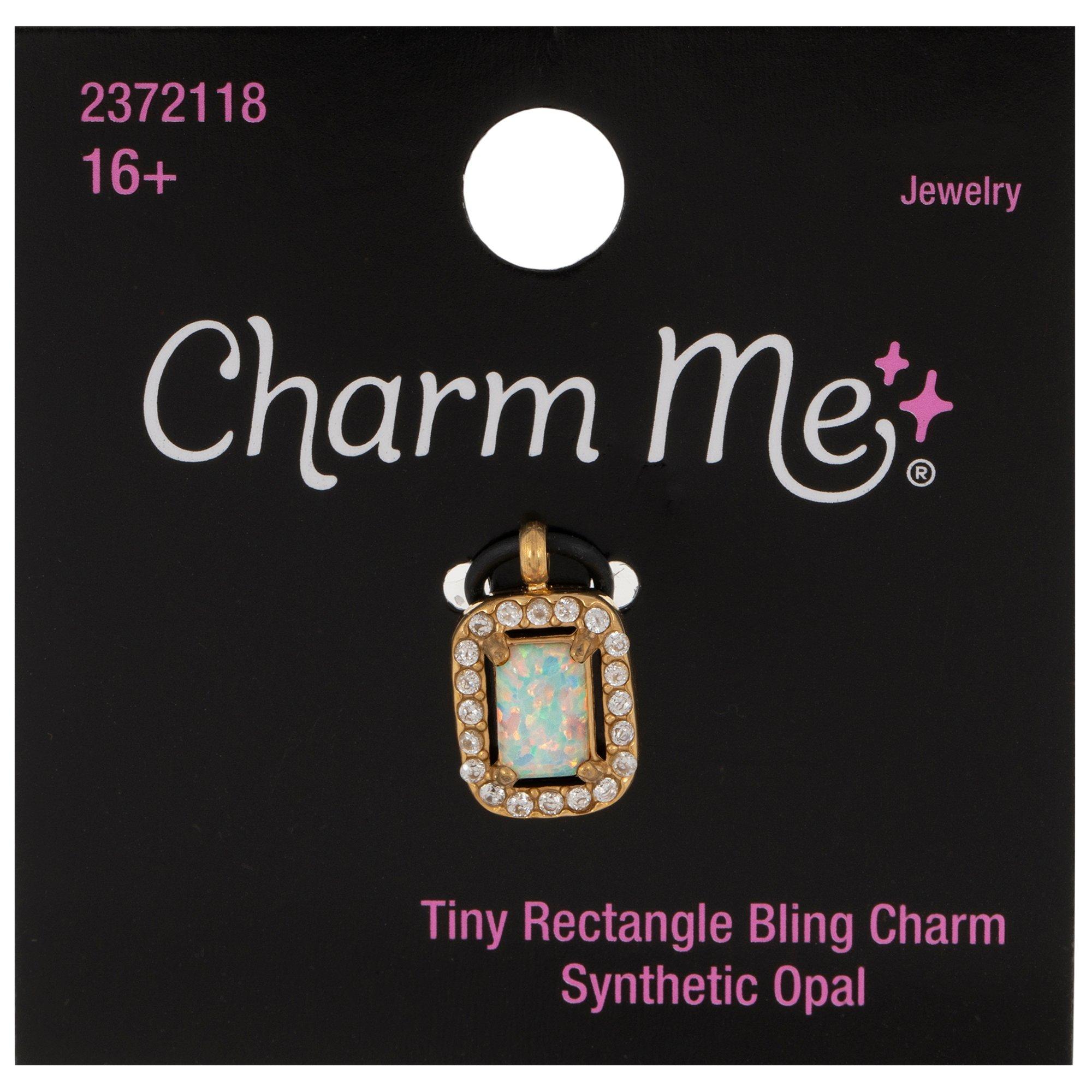 Tiny Opal Rectangle Charm | Hobby Lobby | 2372118