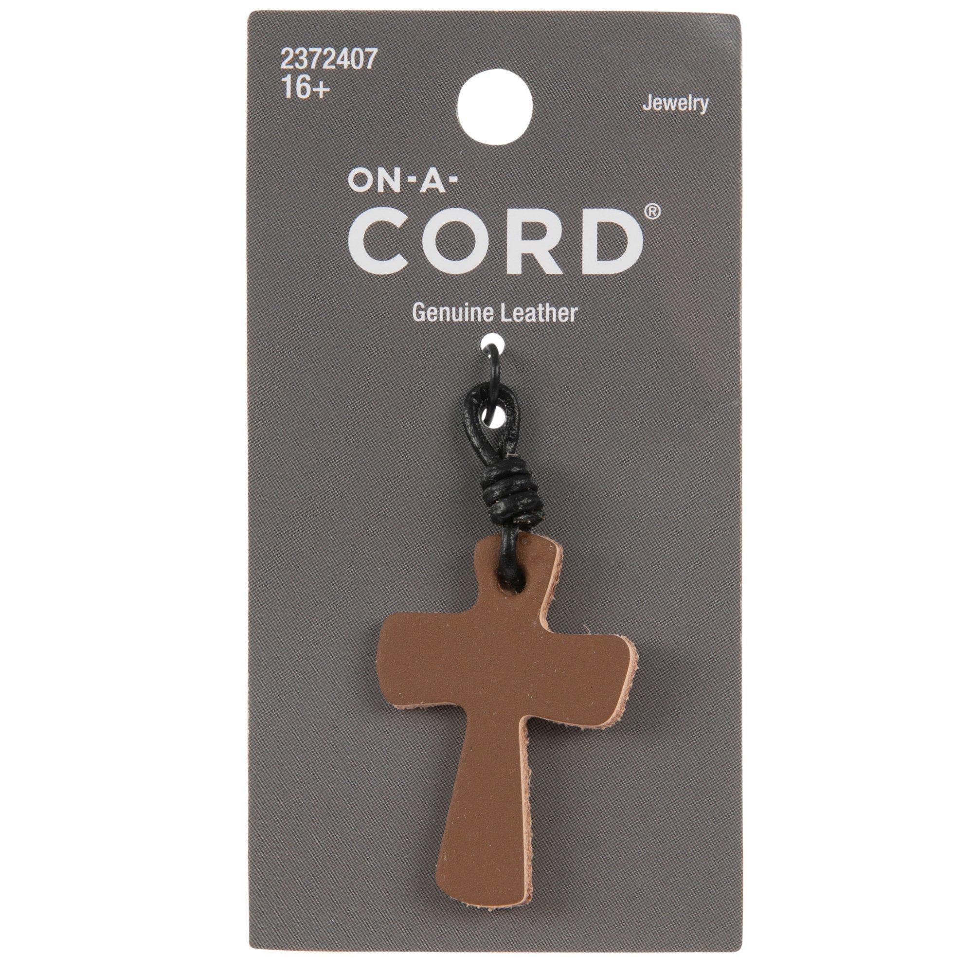 Cross Leather Pendant | Hobby Lobby | 2372407