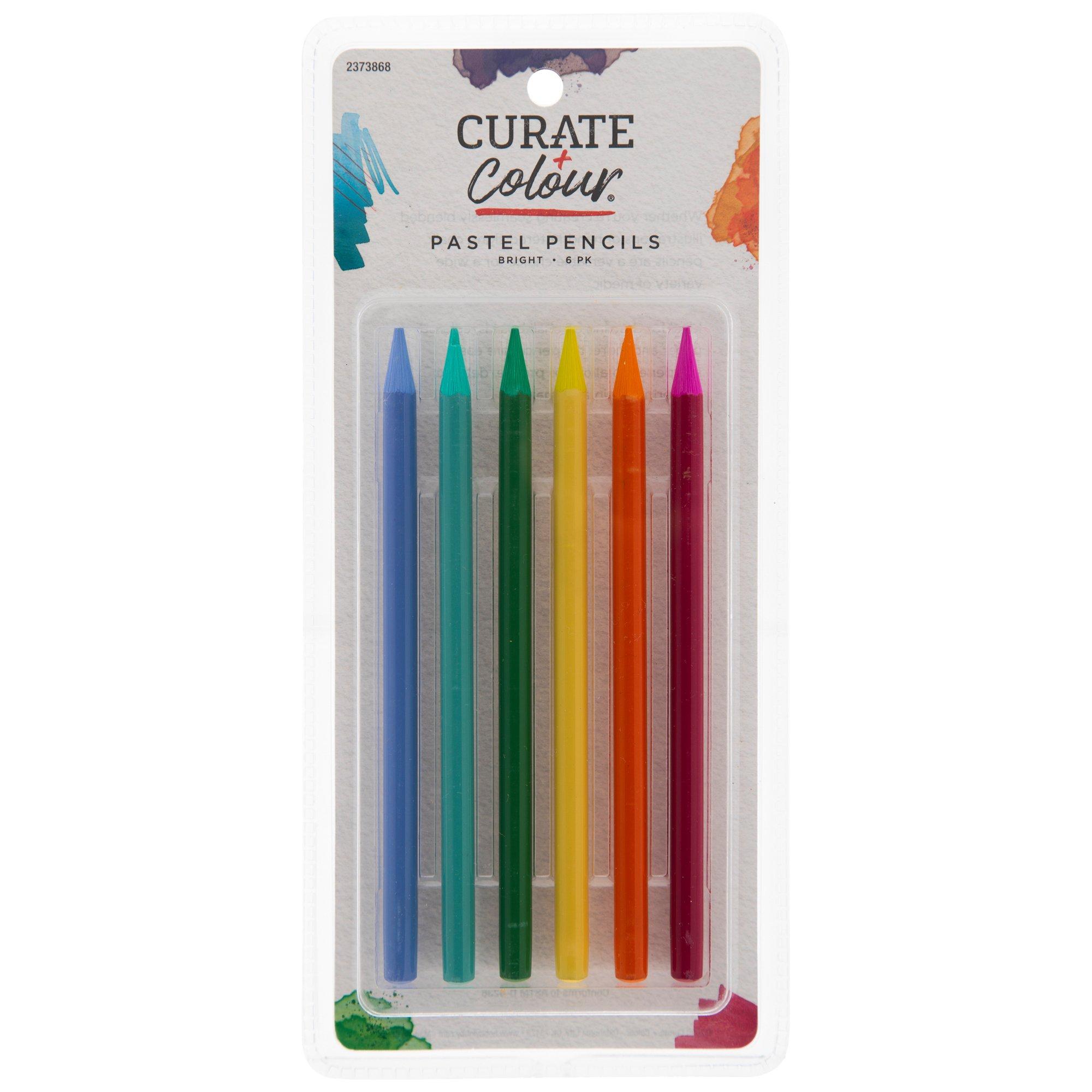 Curate + Colour Bright Pastel Chalk Pencils - 6 Piece Set | Hobby Lobby ...