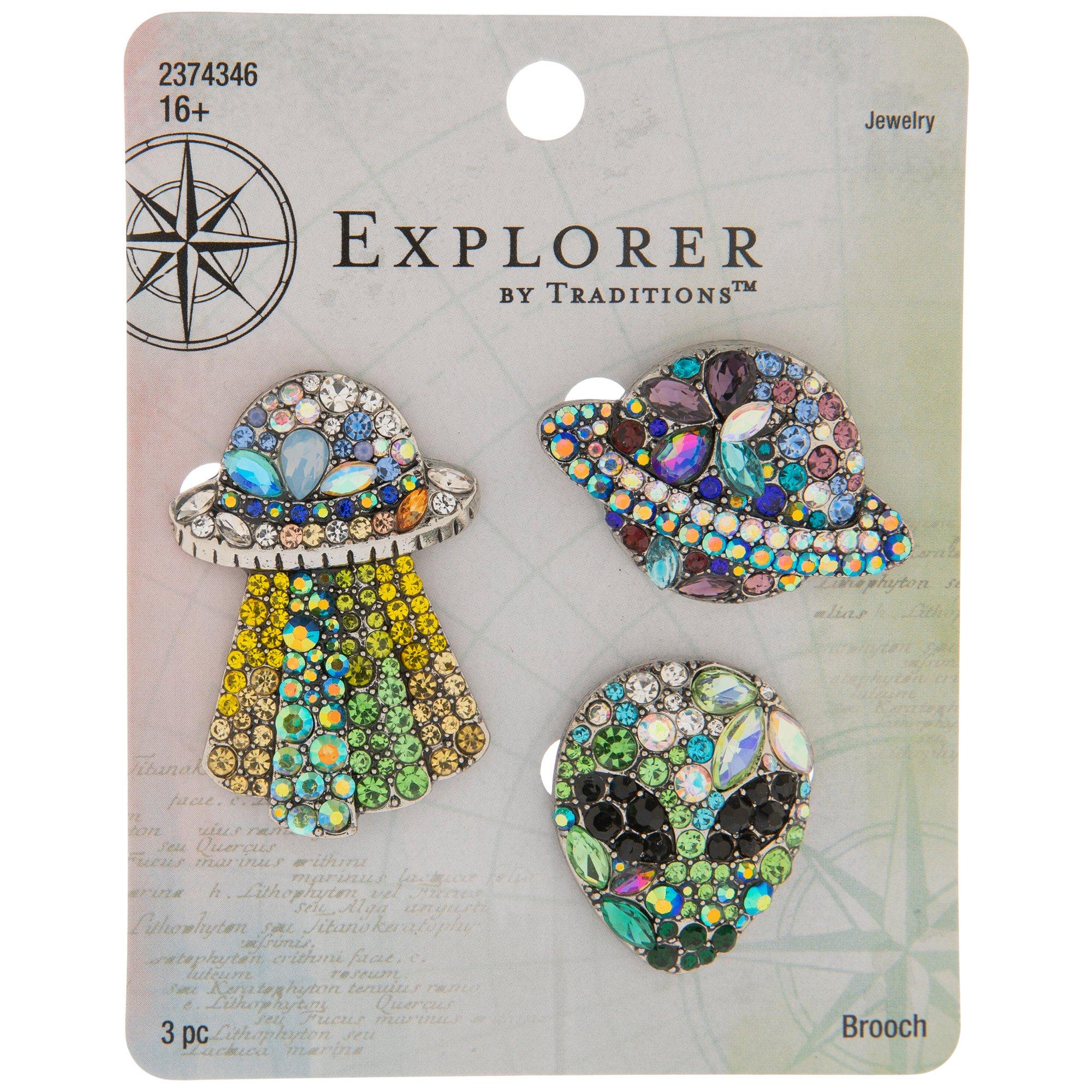 Bright Alien Rhinestone Brooches | Hobby Lobby | 2374346