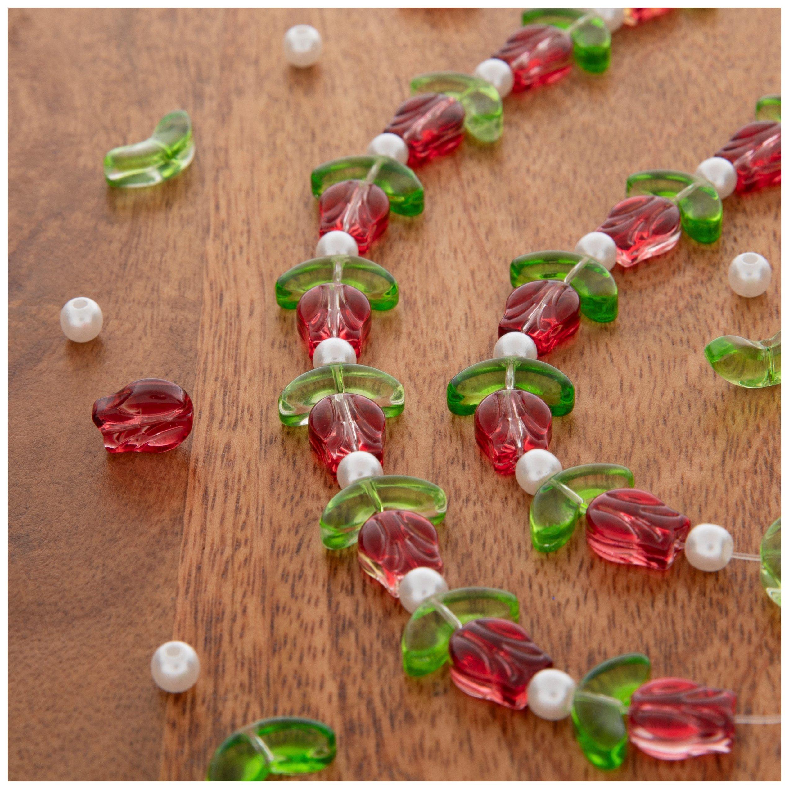 Coated Glass Tulip Bead Strands | Hobby Lobby | 2377158