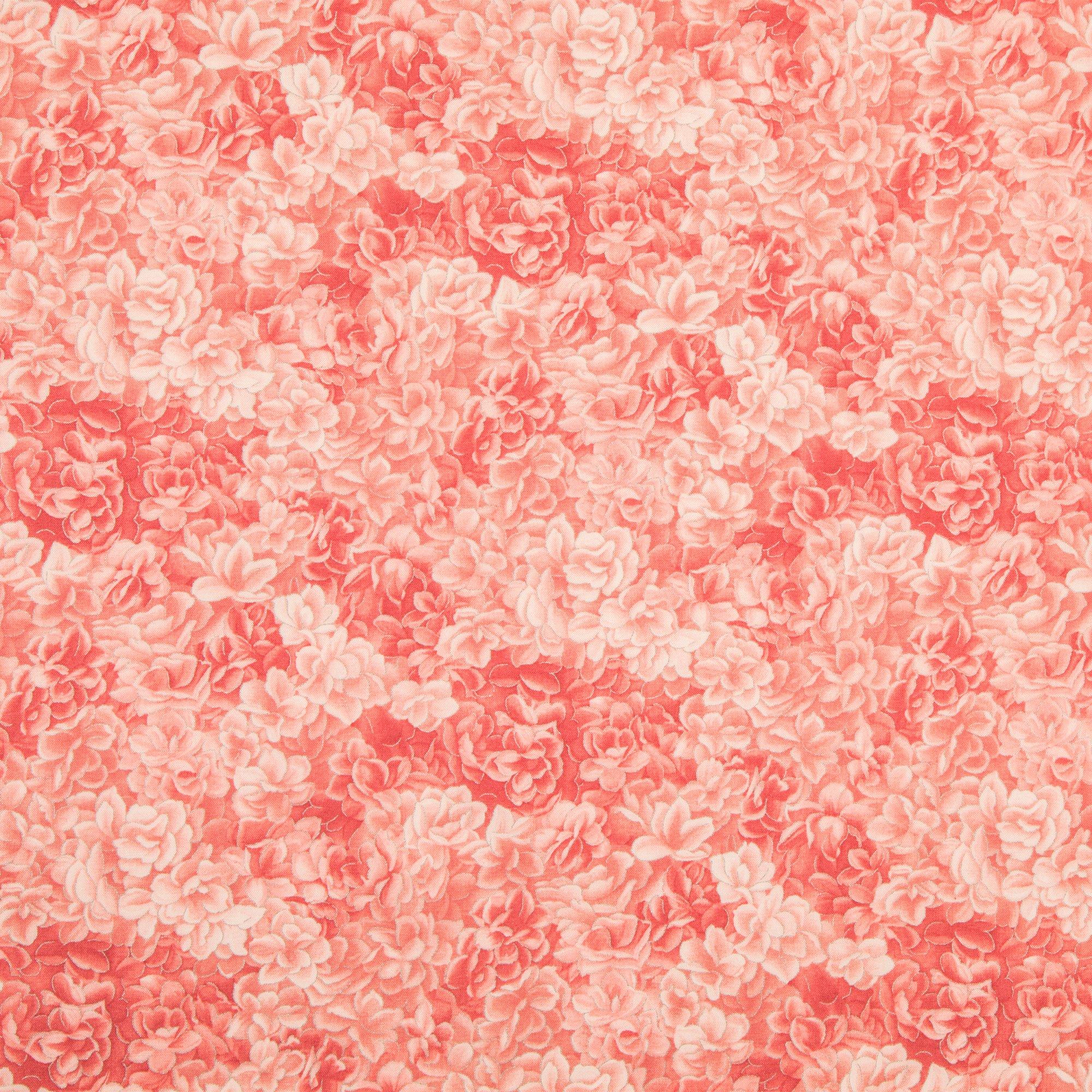 Pink Packed Roses Cotton Calico Fabric | Hobby Lobby | 237859