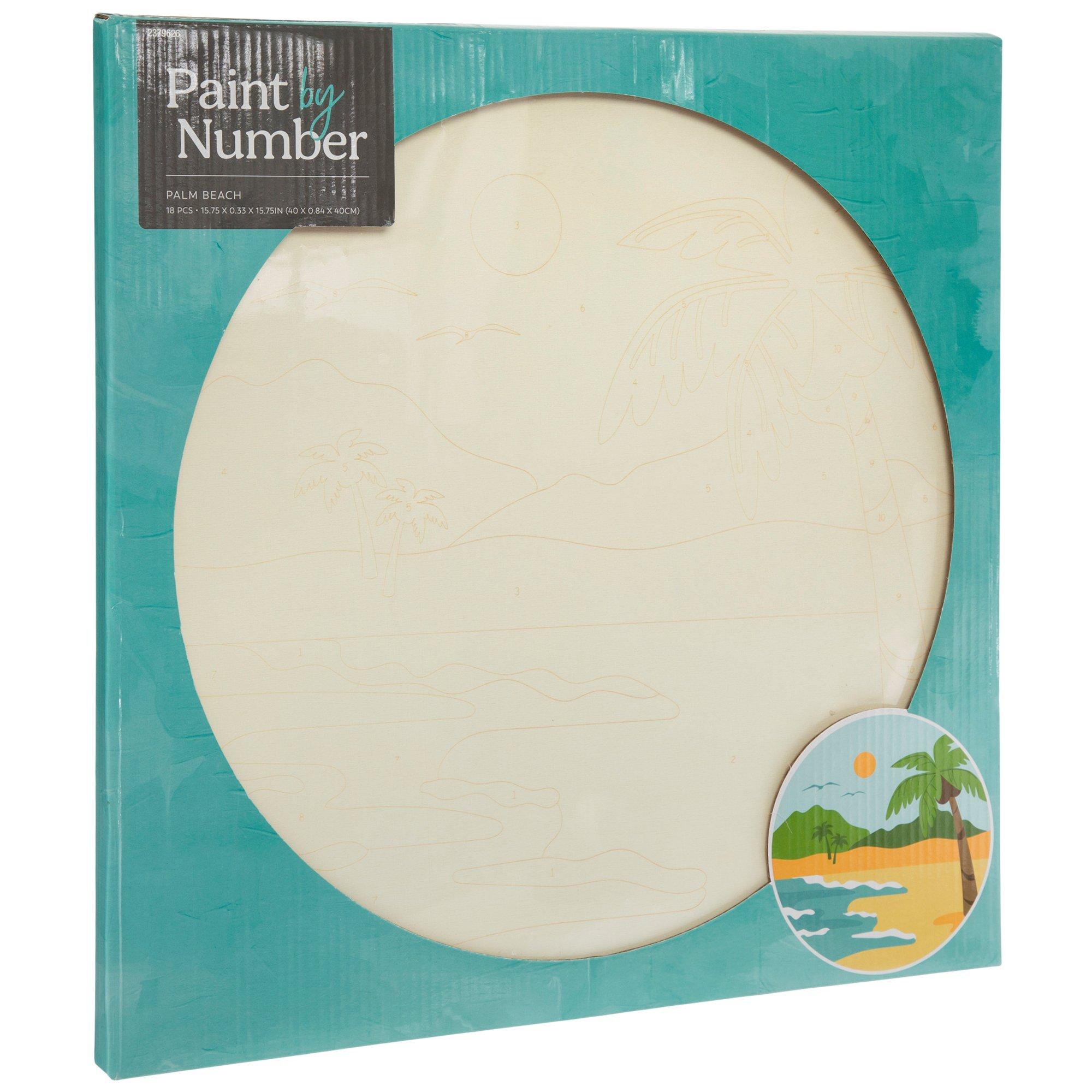 Palm Beach Wood Paint By Numbers Kit | Hobby Lobby | 2379626