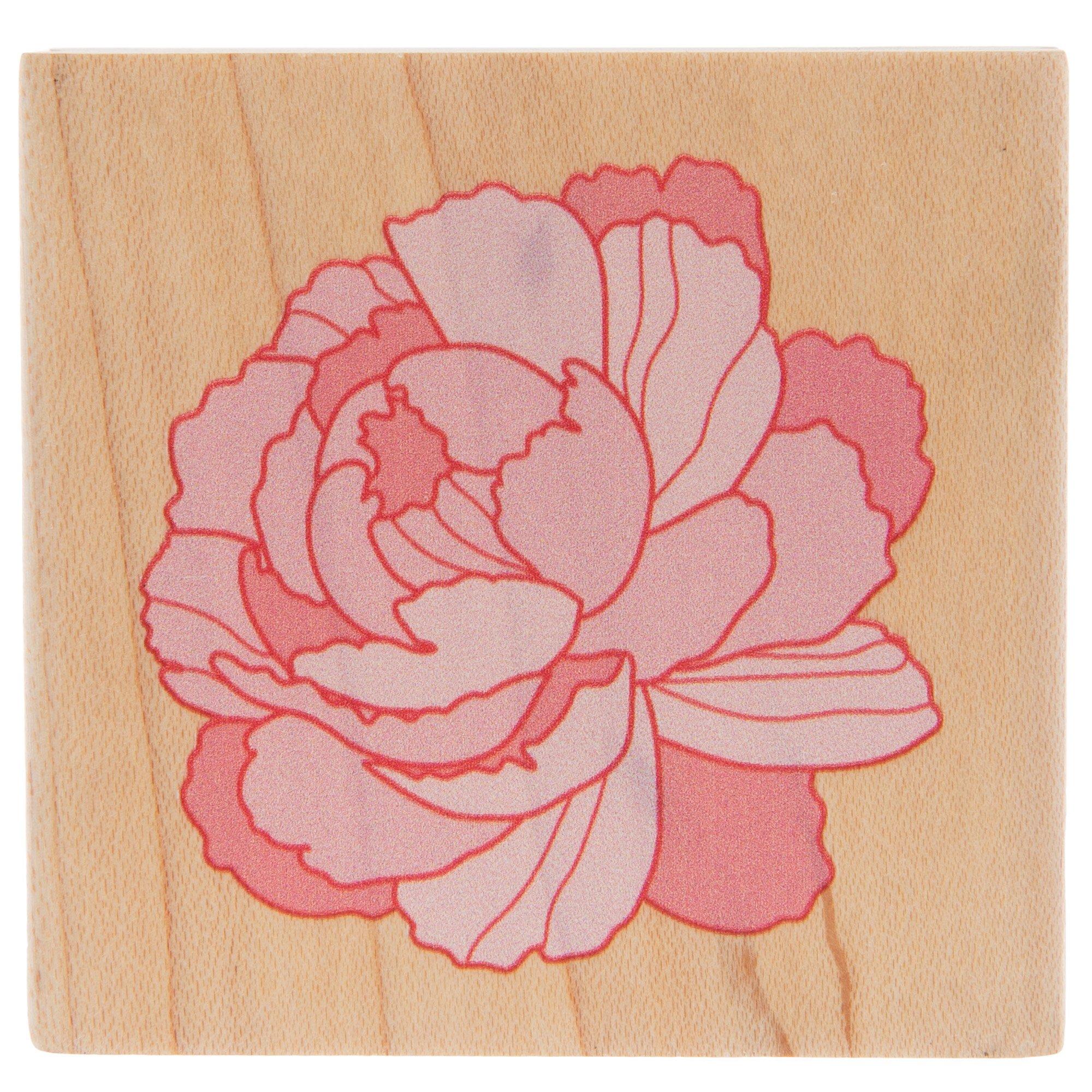 Peony Rubber Stamp | Hobby Lobby | 2385490