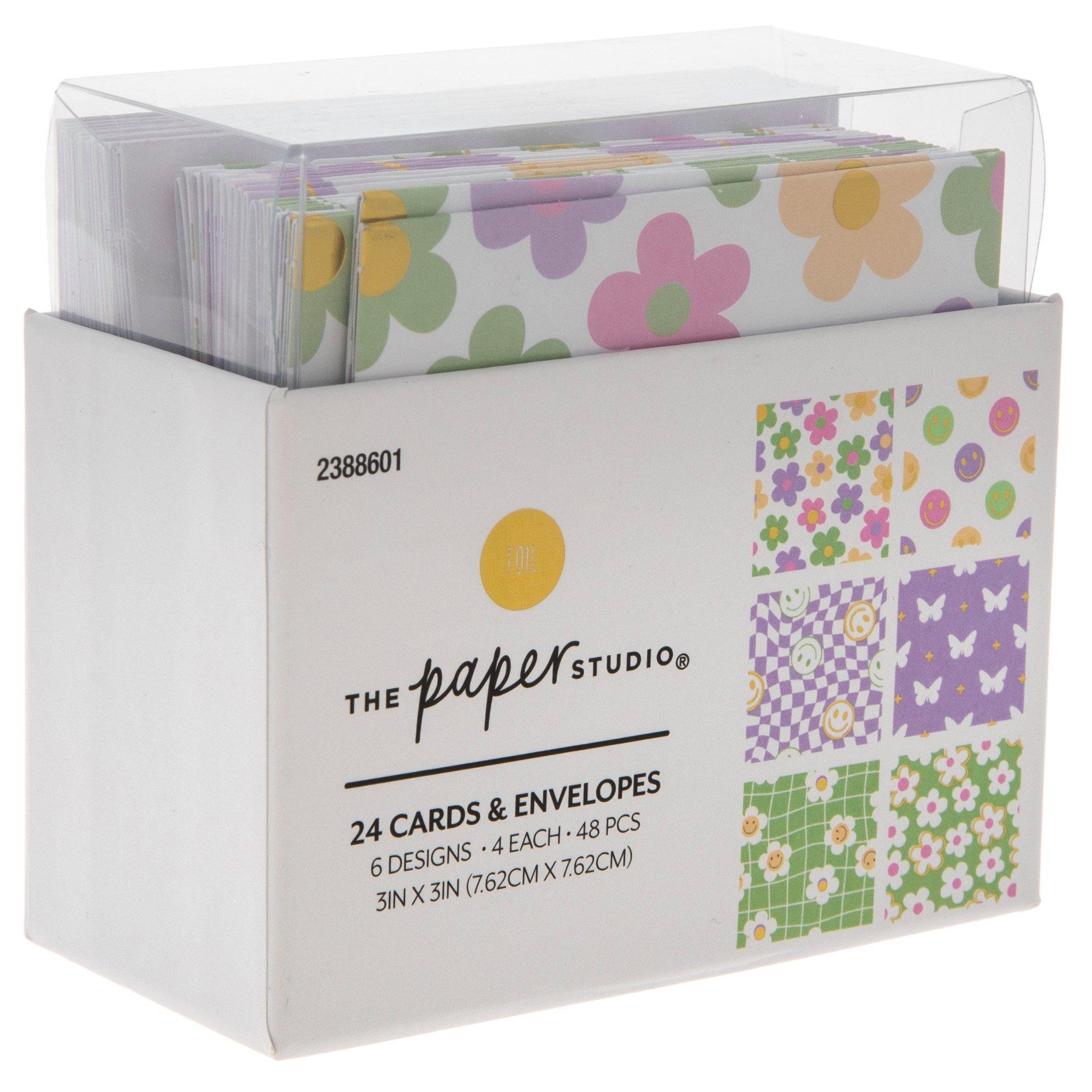 Groovy Pastel Box Of Cards - 3" x 3" | Hobby Lobby | 2388601