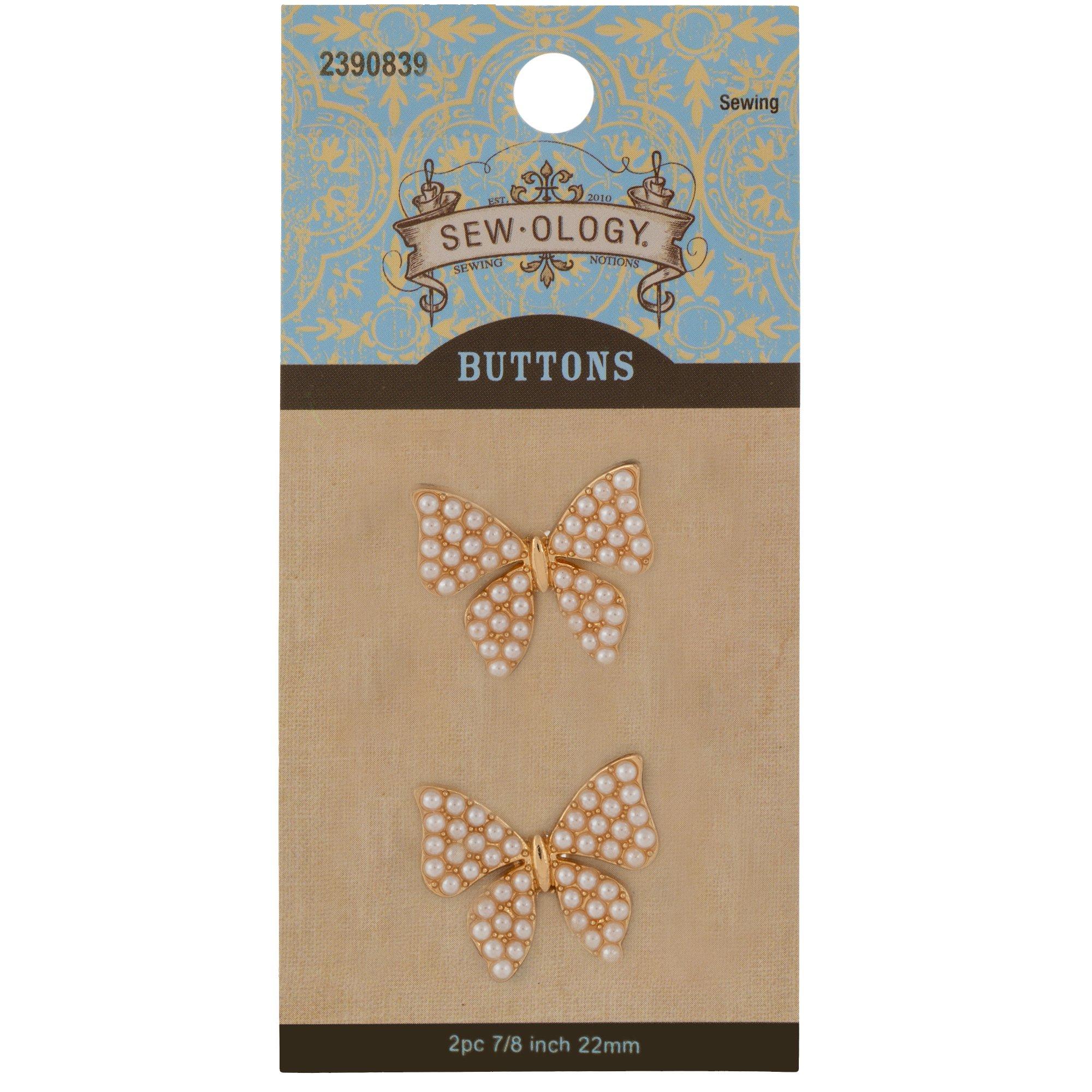 Pearl Butterfly Shank Buttons | Hobby Lobby | 2390839