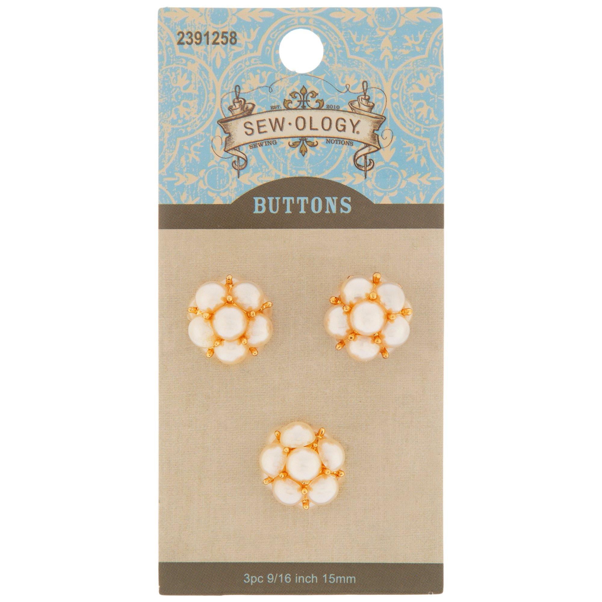 Plastic Pearl Cluster Buttons | Hobby Lobby | 2391258