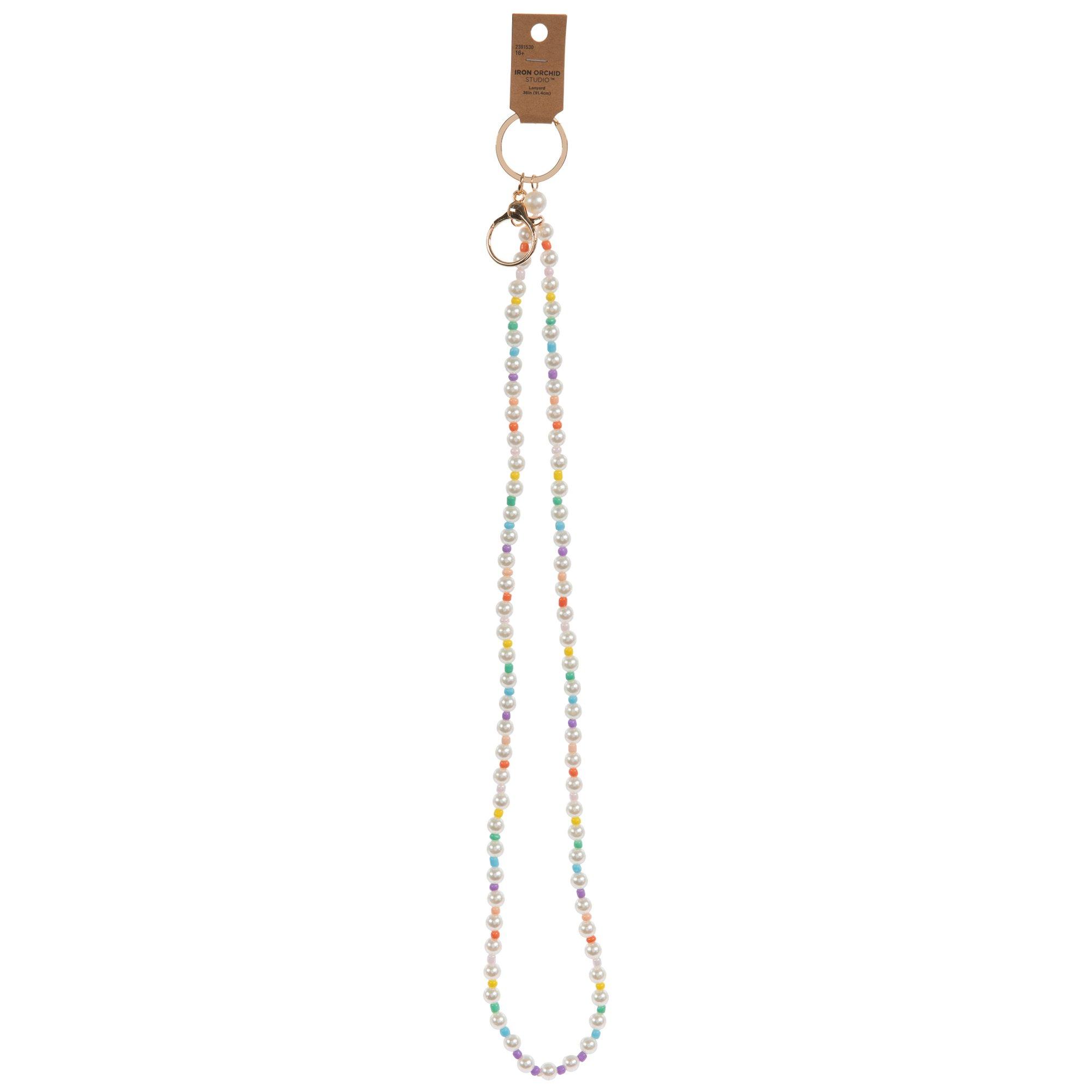 Plastic Pearl & Bright Beaded Lanyard | Hobby Lobby | 2391530