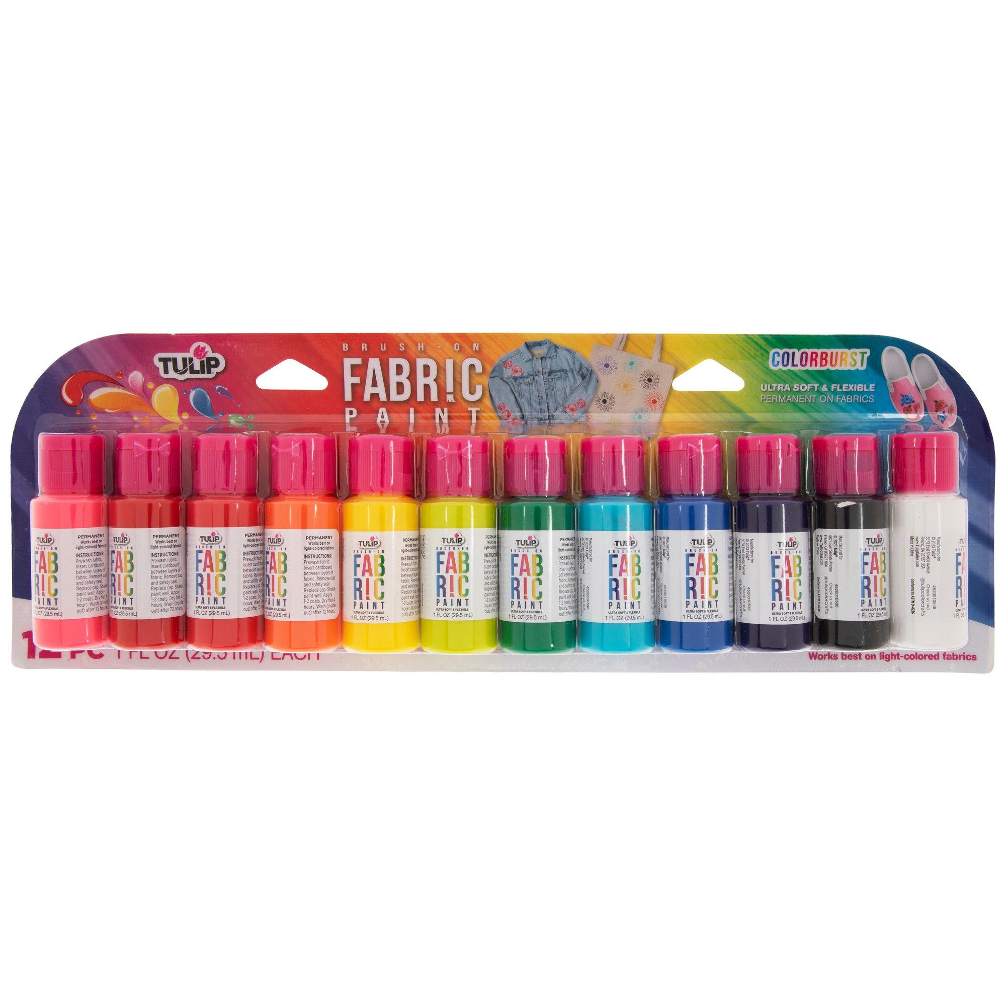 Tulip Colorburst Brush-On Fabric Paint - 12 Piece Set | Hobby Lobby ...