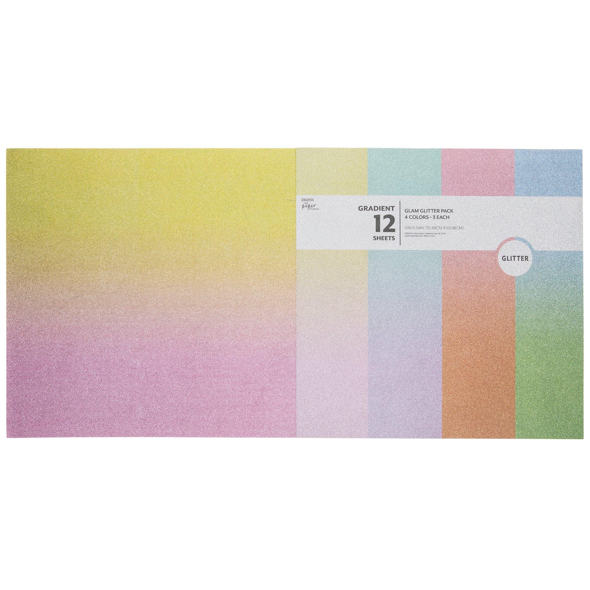 Glitter Gradient Paper Pack - 12" x 24" | Hobby Lobby | 2402055