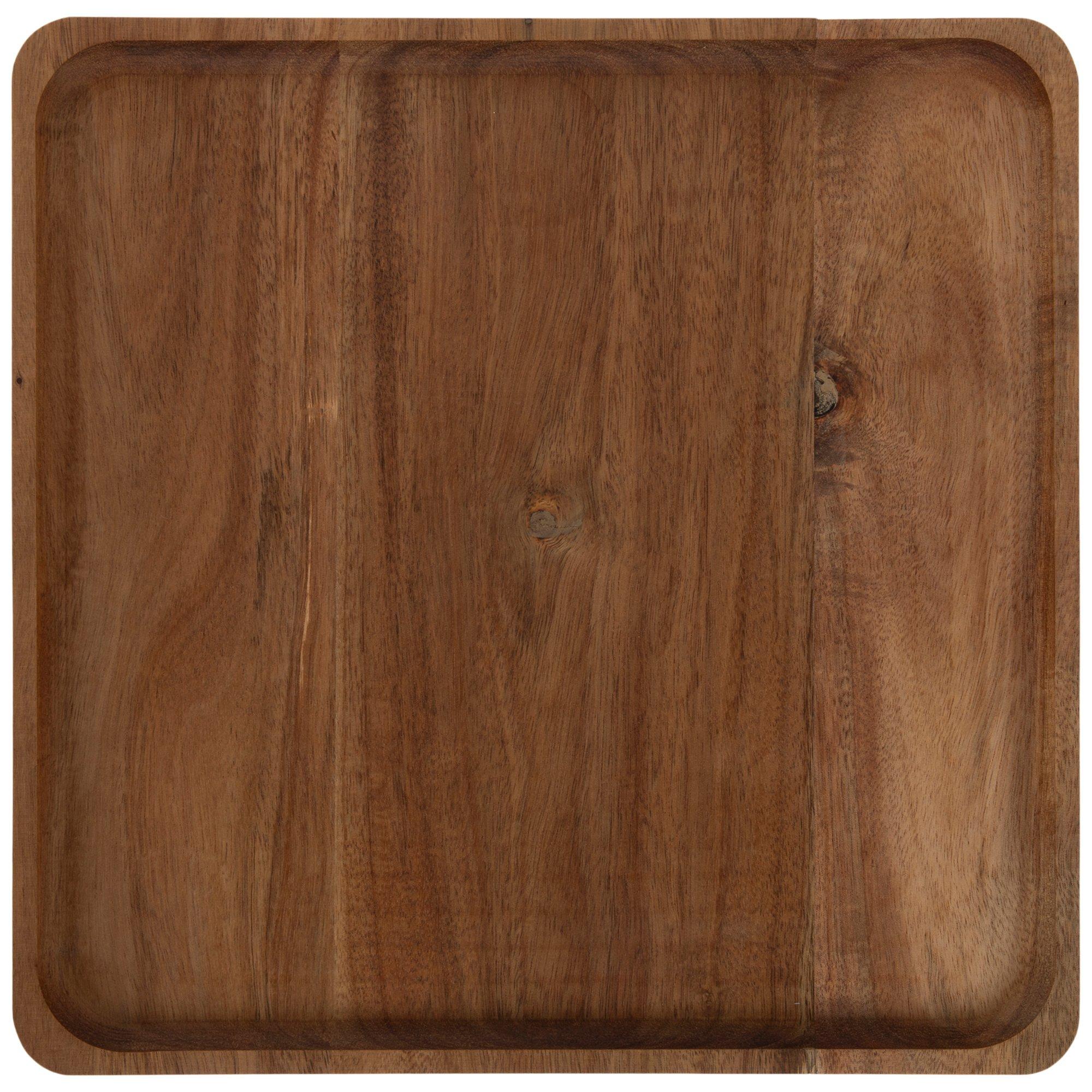 Square Acacia Wood Plate | Hobby Lobby | 2409167