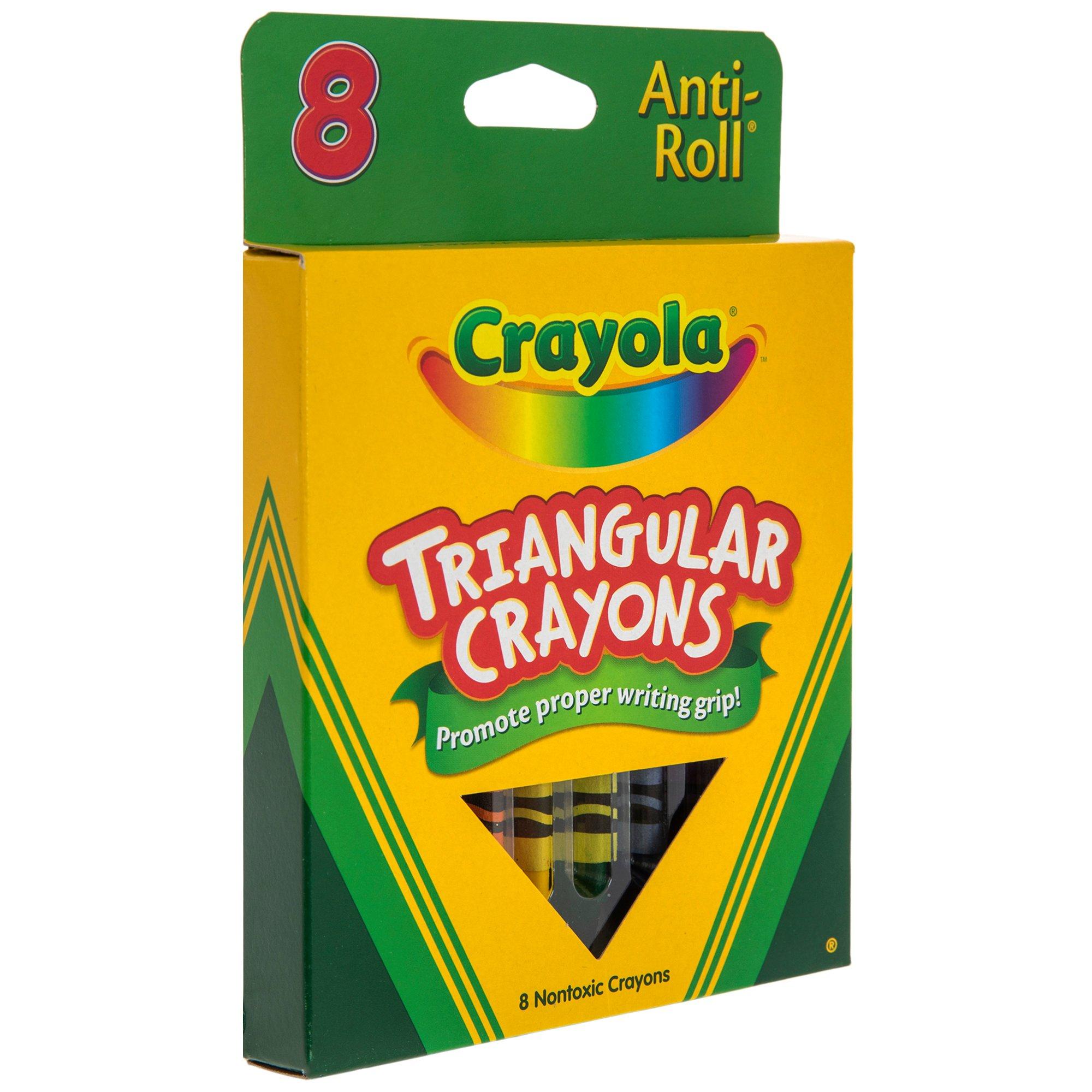 Crayola Triangular Anti-Roll Crayons - 8 Piece Set | Hobby Lobby | 2409548