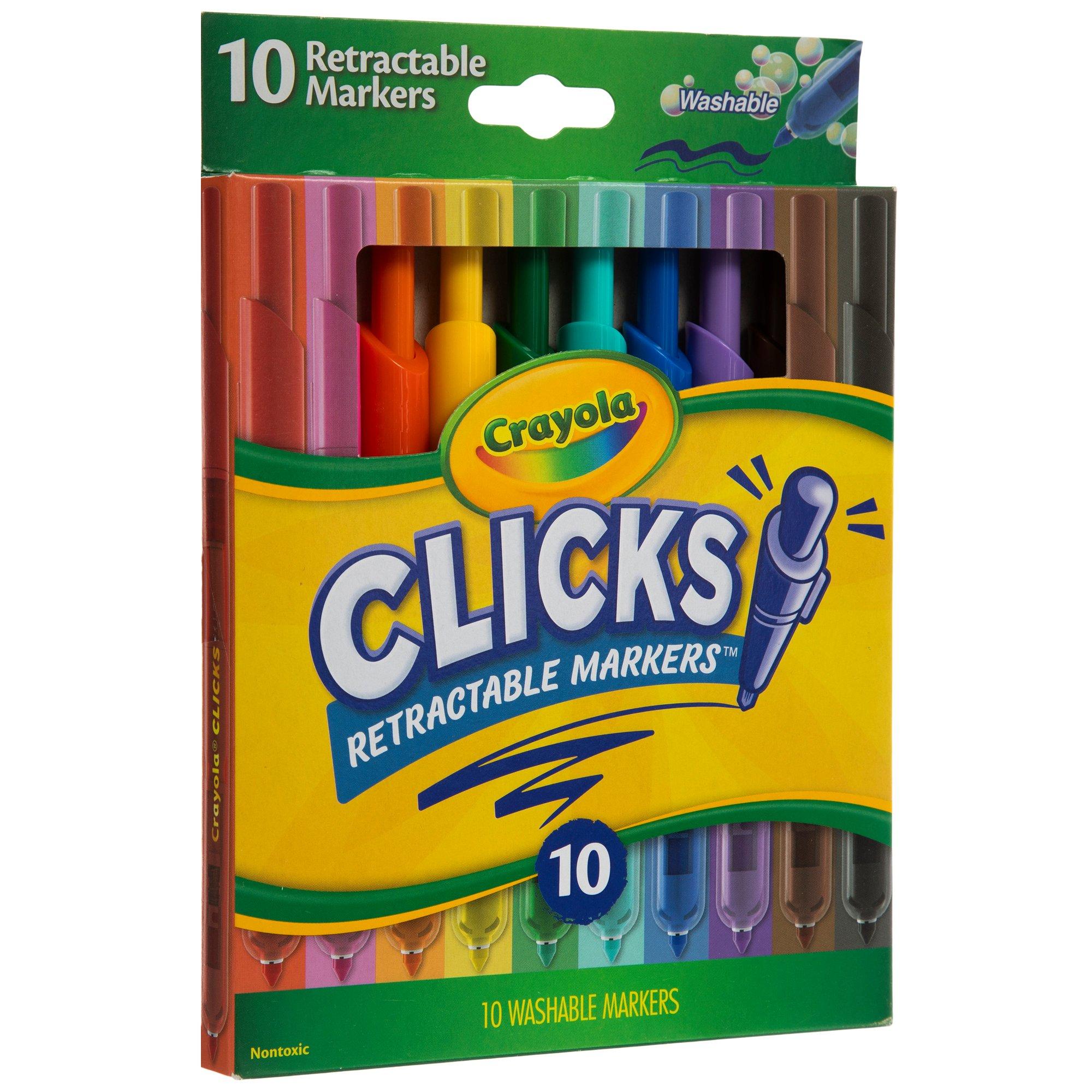 Crayola Clicks Retractable Markers - 10 Piece Set | Hobby Lobby | 2410132