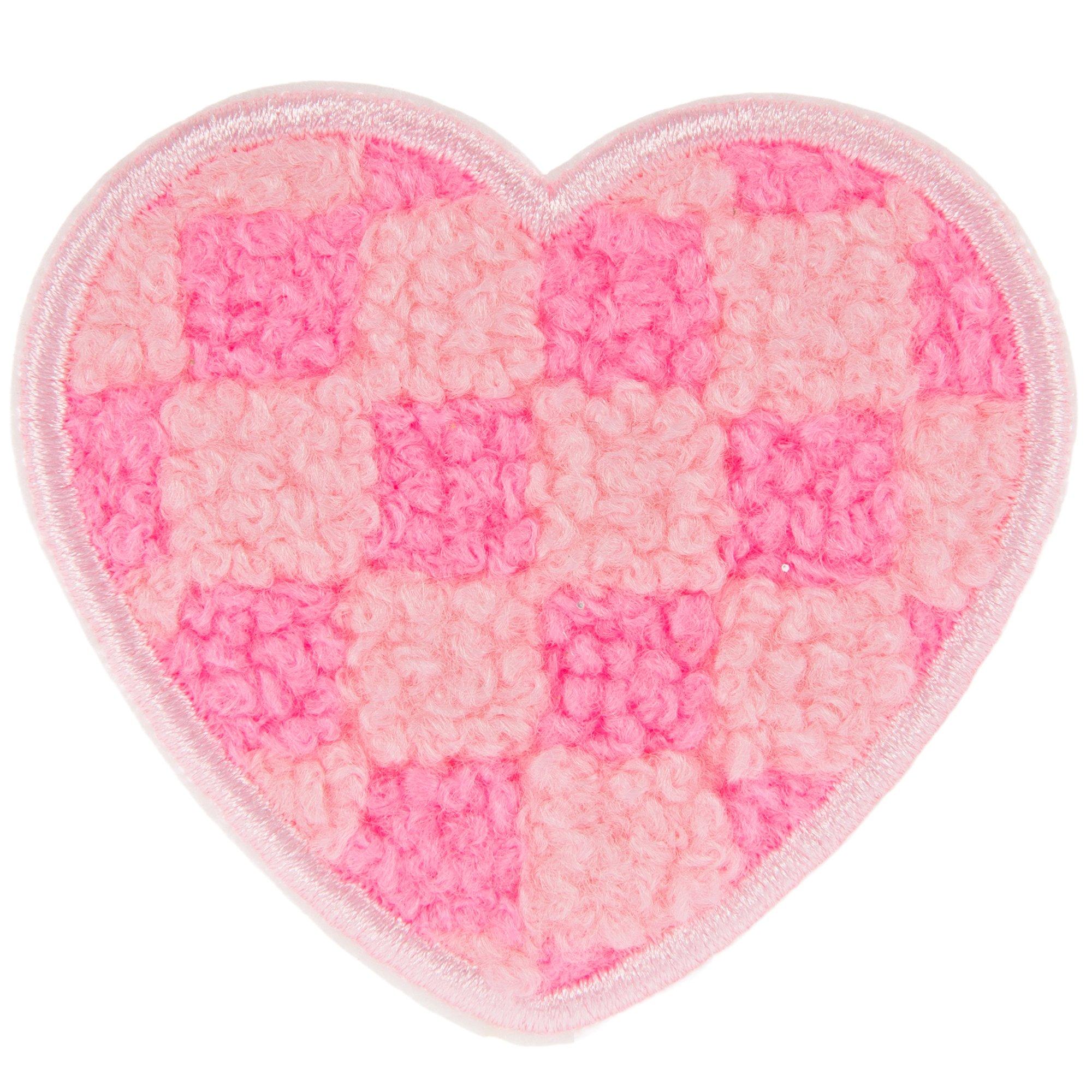 Pink Checkered Heart Patch Sticker | Hobby Lobby | 2410850