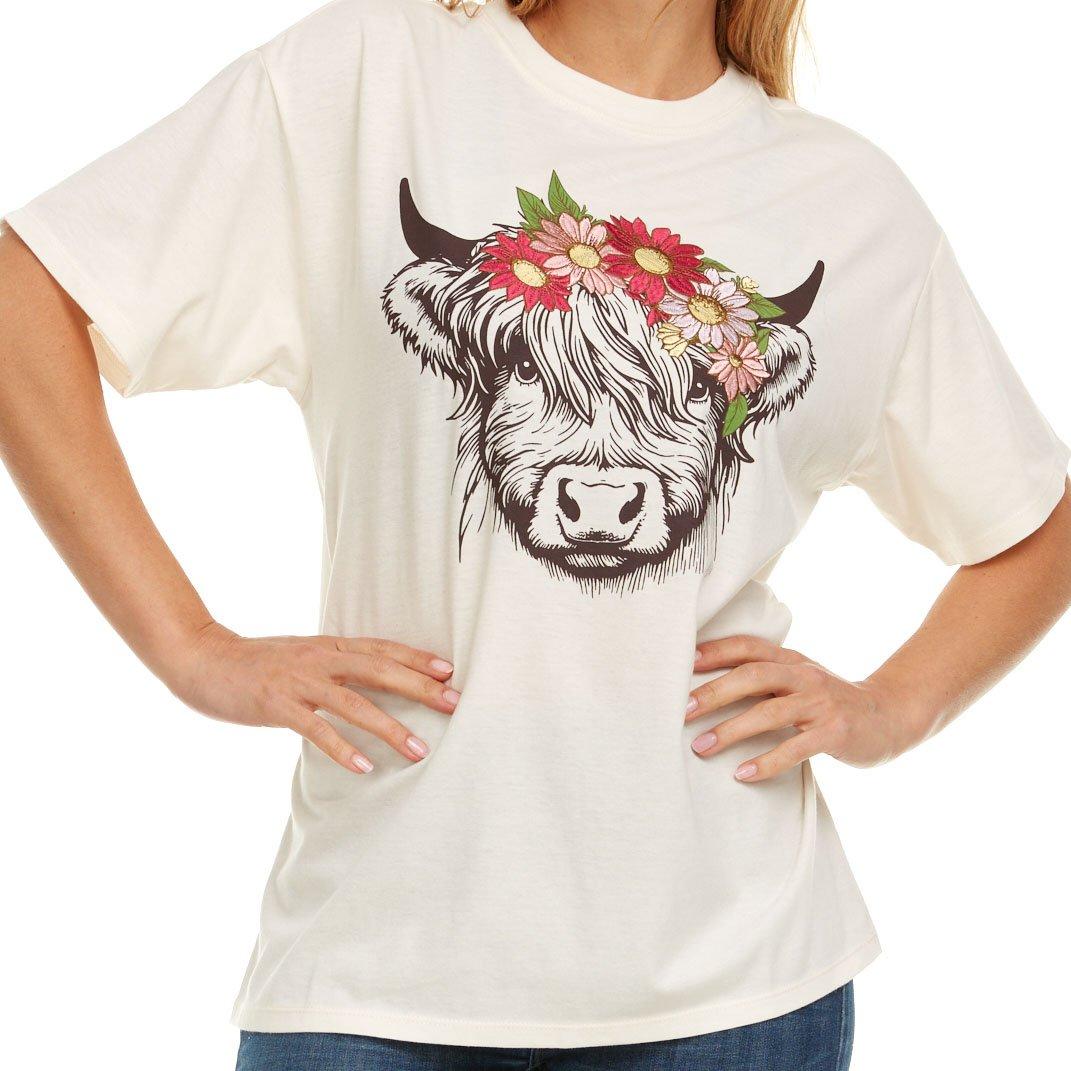 Highland Cow Adult T-Shirt | Hobby Lobby | 2412765
